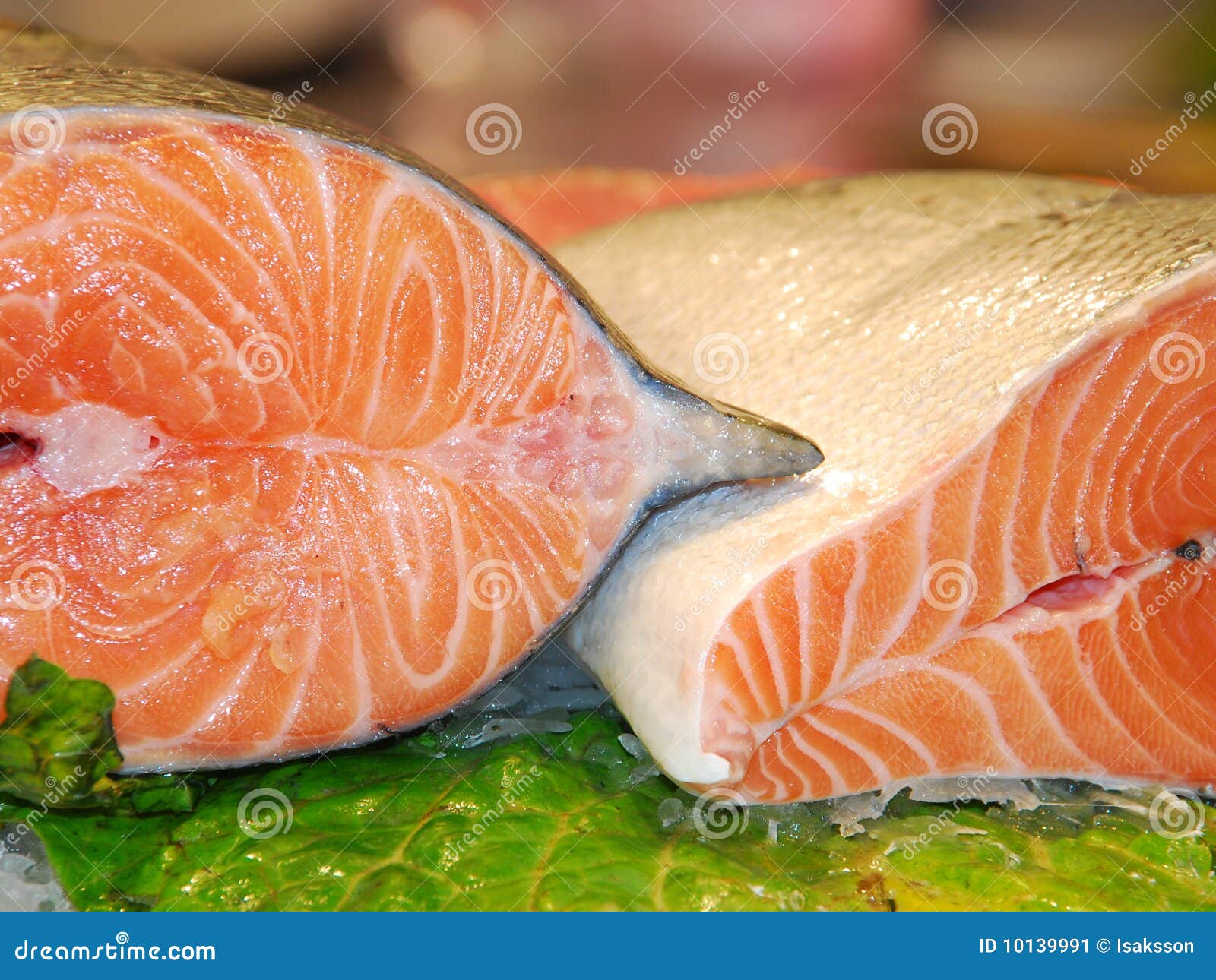 Cut salmon fish stock image. Image of seafood, dish, market - 10139991