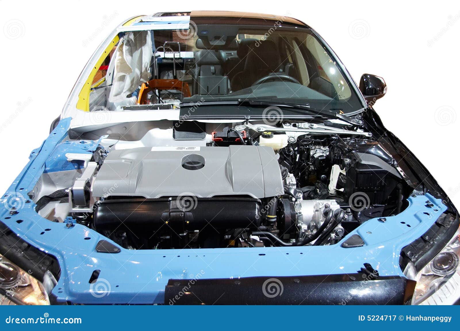 Cut section of car stock image. Image of iron, performance - 5224717