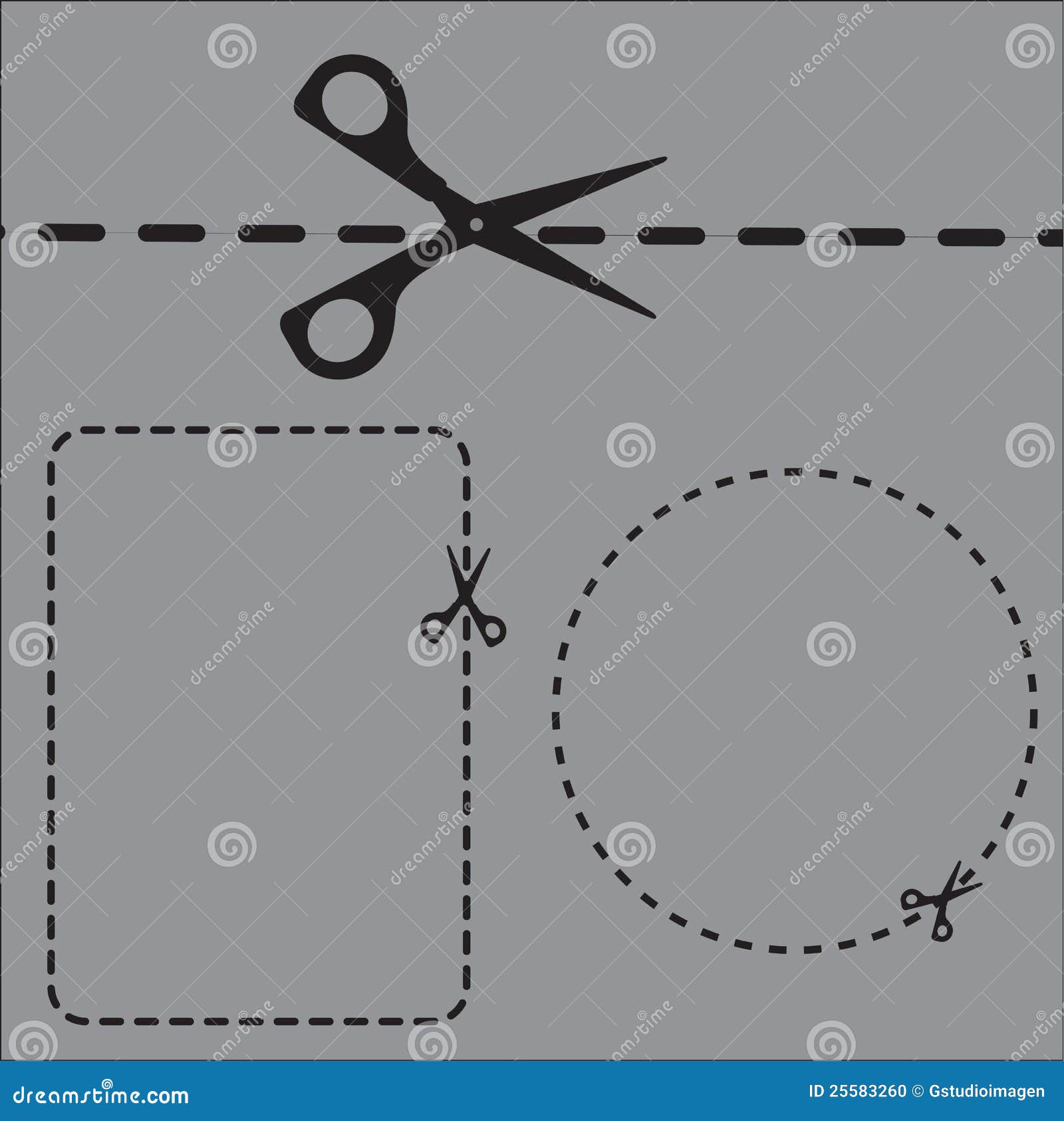 Cut shapes stock vector. Illustration of object, open - 25583260