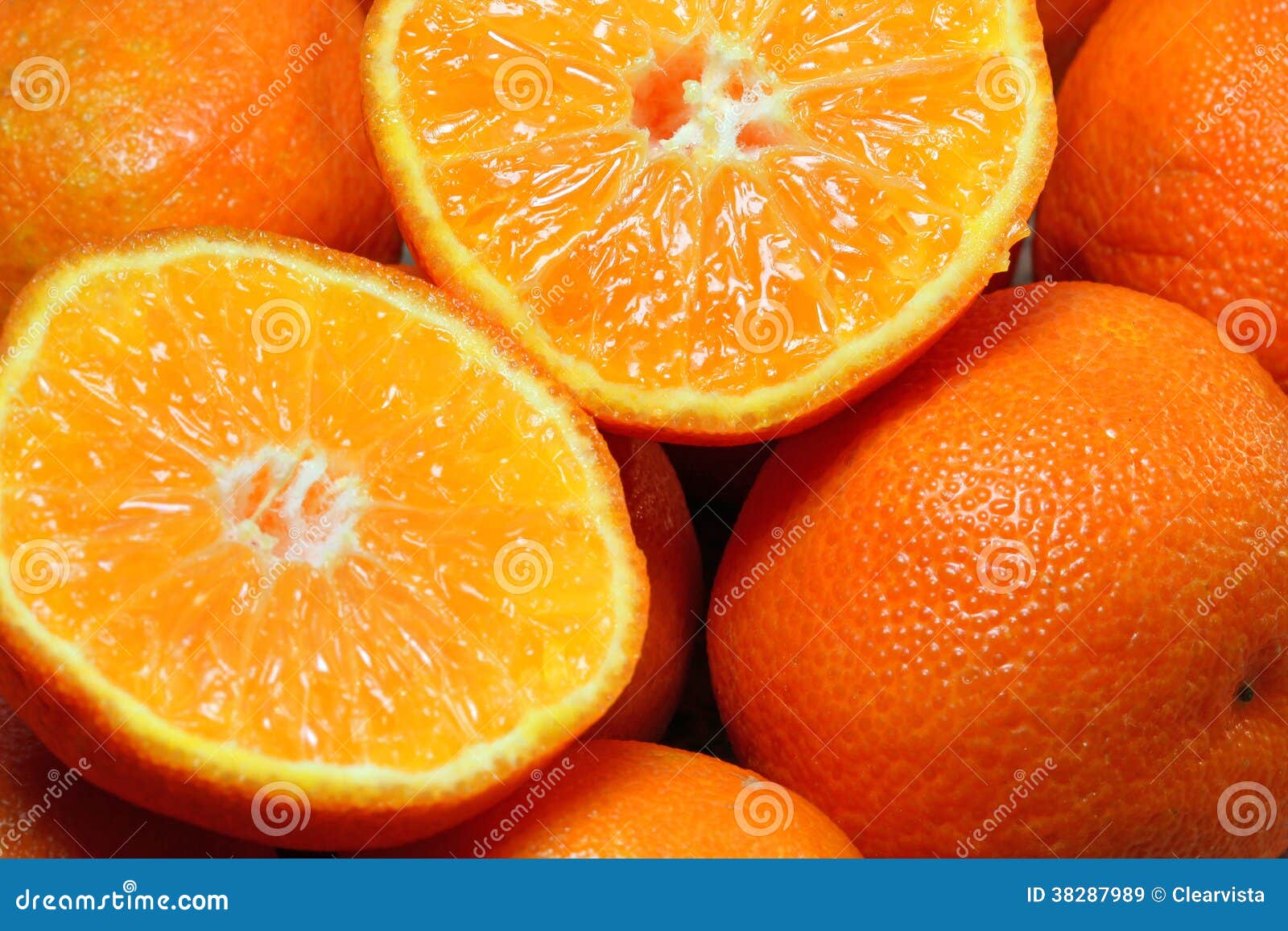 Cut or Sliced Oranges As a Background. Stock Image - Image of orange ...