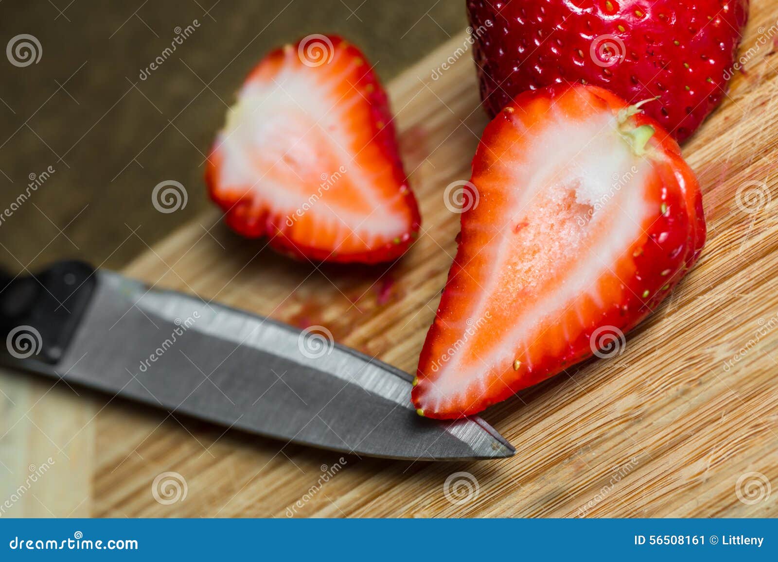 Cut Strawberries stock image. Image of nature, isolated - 56508161