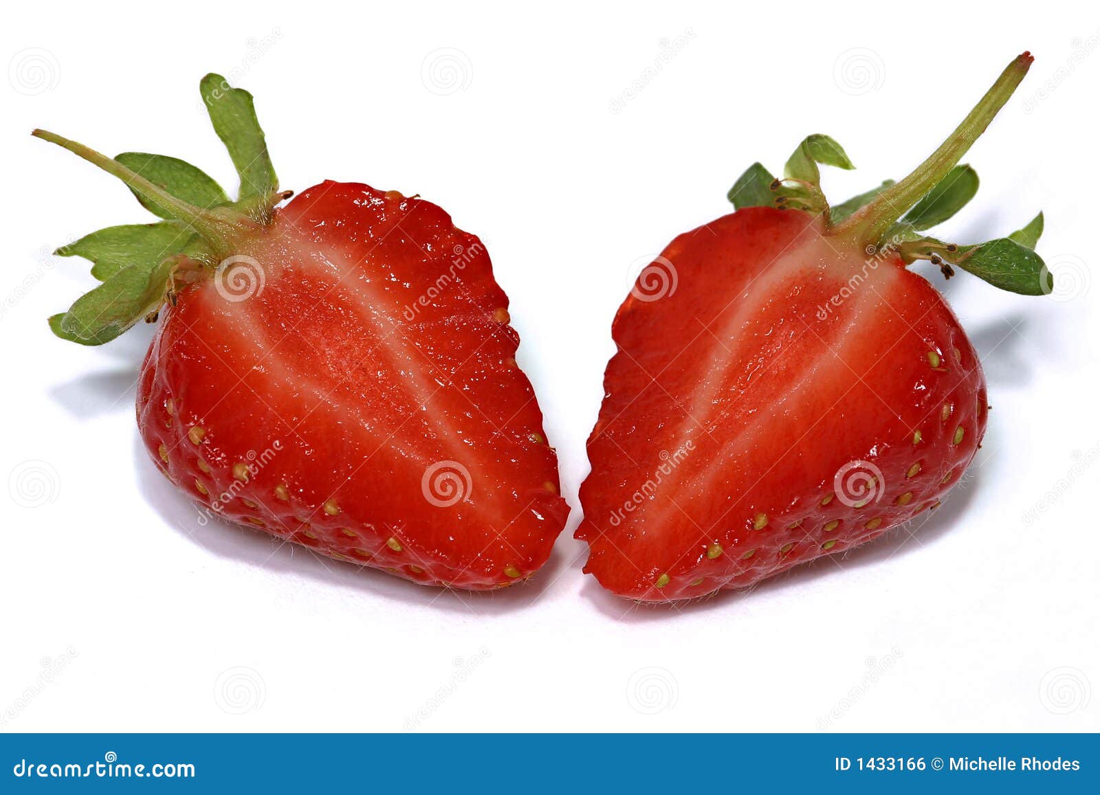 Cut Strawberry stock photo. Image of stem, fresh, fruit - 1433166