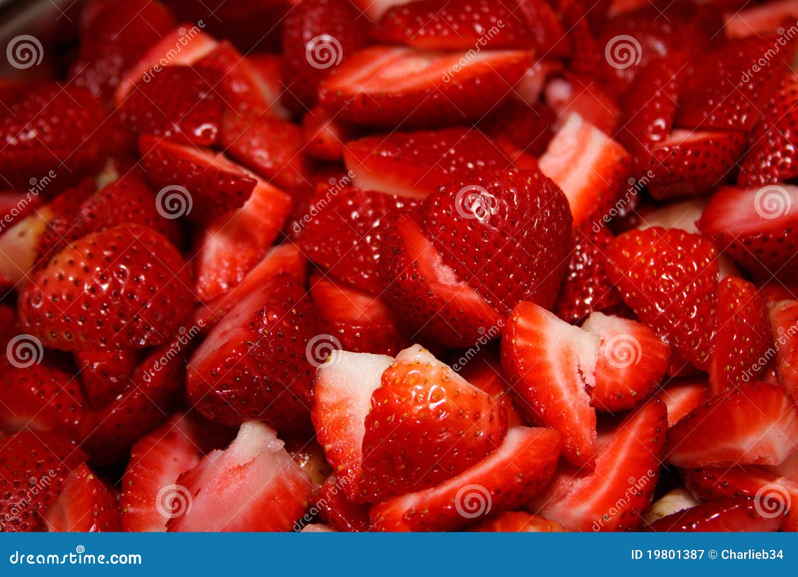 Cut Strawberrys stock image. Image of diced, cuisine - 19801387