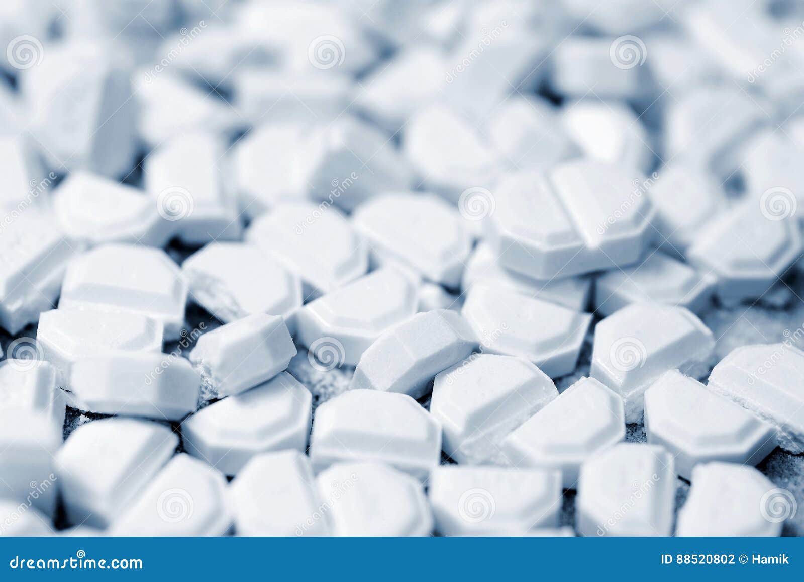 Cut tablets macro stock photo. Image of medicine, tablet - 88520802