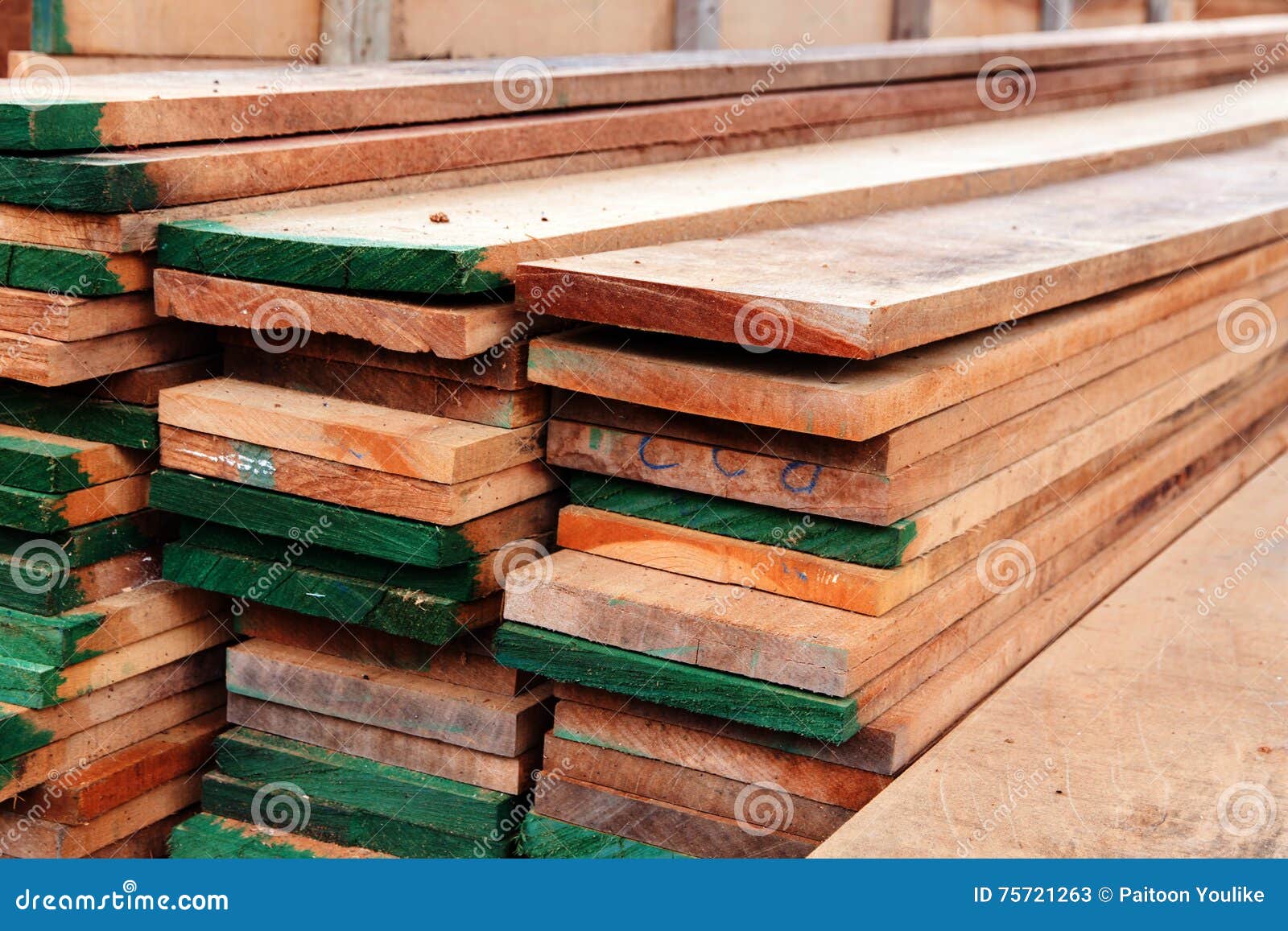 Cut Timber Wood Pile a Sheet Stock Image - Image of storage, plank ...