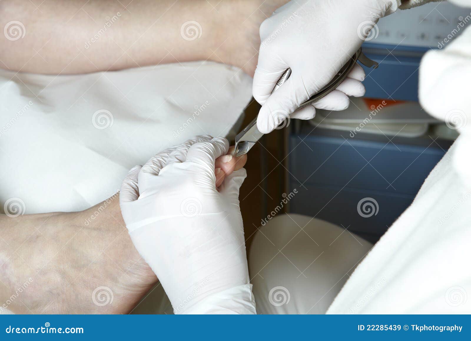 Cut the toenails stock image. Image of massage, professional - 22285439