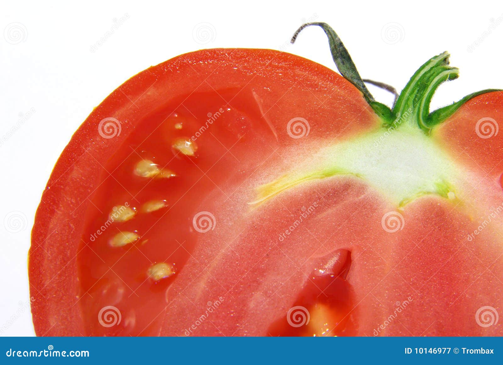 Cut-through tomato stock image. Image of centre, core - 10146977