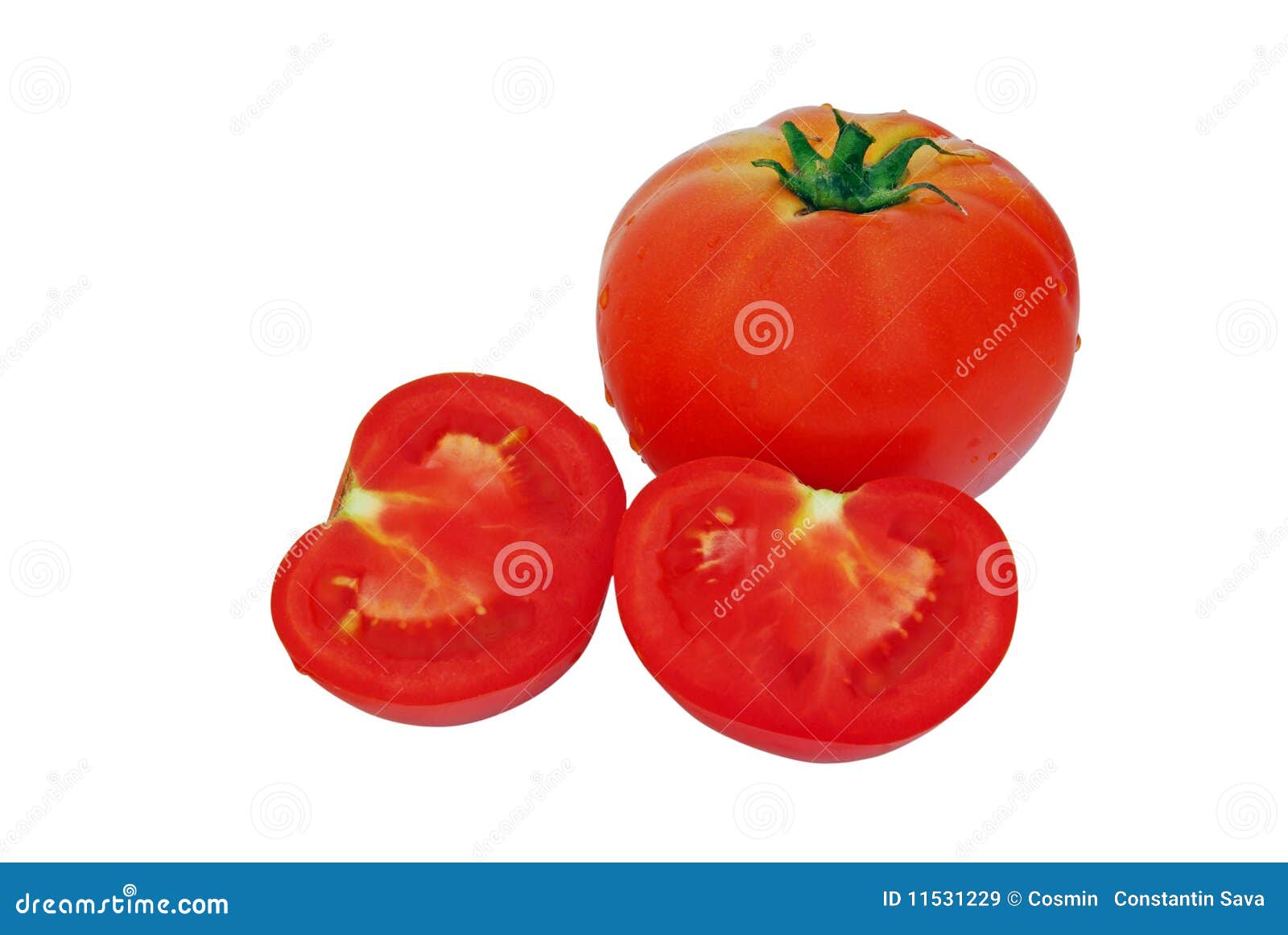 Cut tomato isolated stock vector. Illustration of cuisine - 11531229