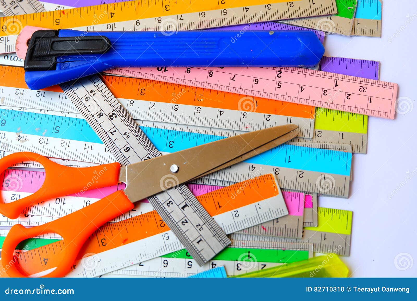 Cut tool and many ruler stock photo. Image of tool, tablen - 82710310