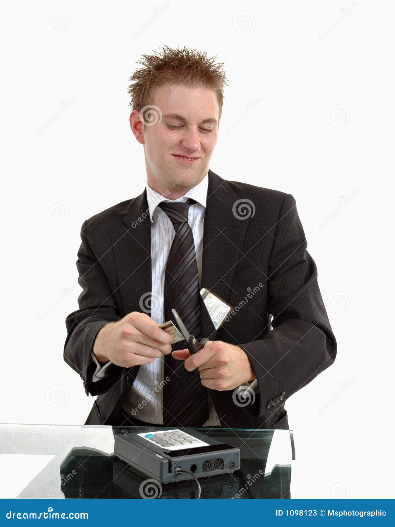 Cut Up stock image. Image of person, card, male, terminal - 1098123