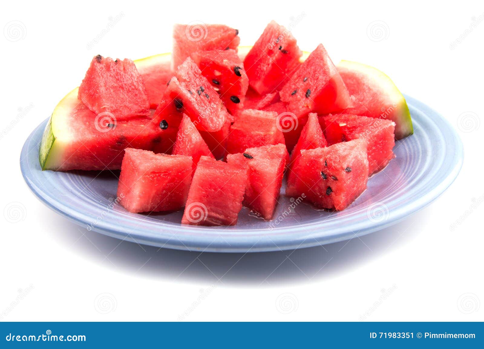 Cut up watermelon pieces stock image. Image of tasty - 71983351