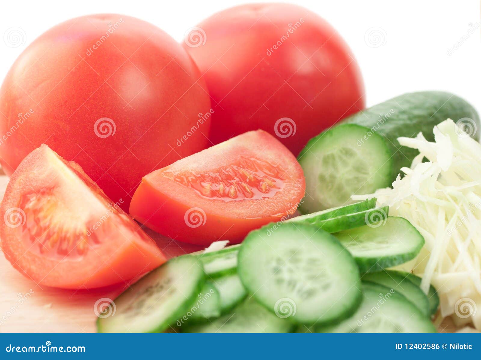 The cut vegetables stock photo. Image of pieces, cucumber - 12402586