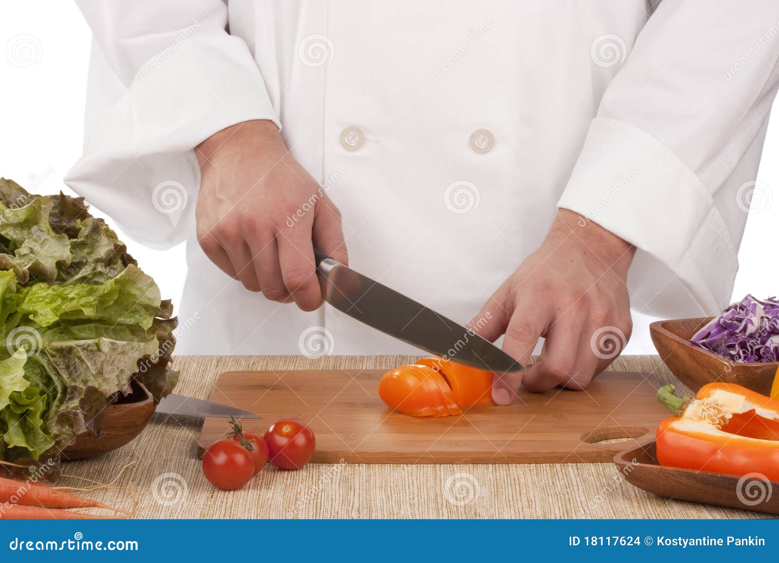 Cut vegetables stock photo. Image of salad, kitchen, vegetarian - 18117624
