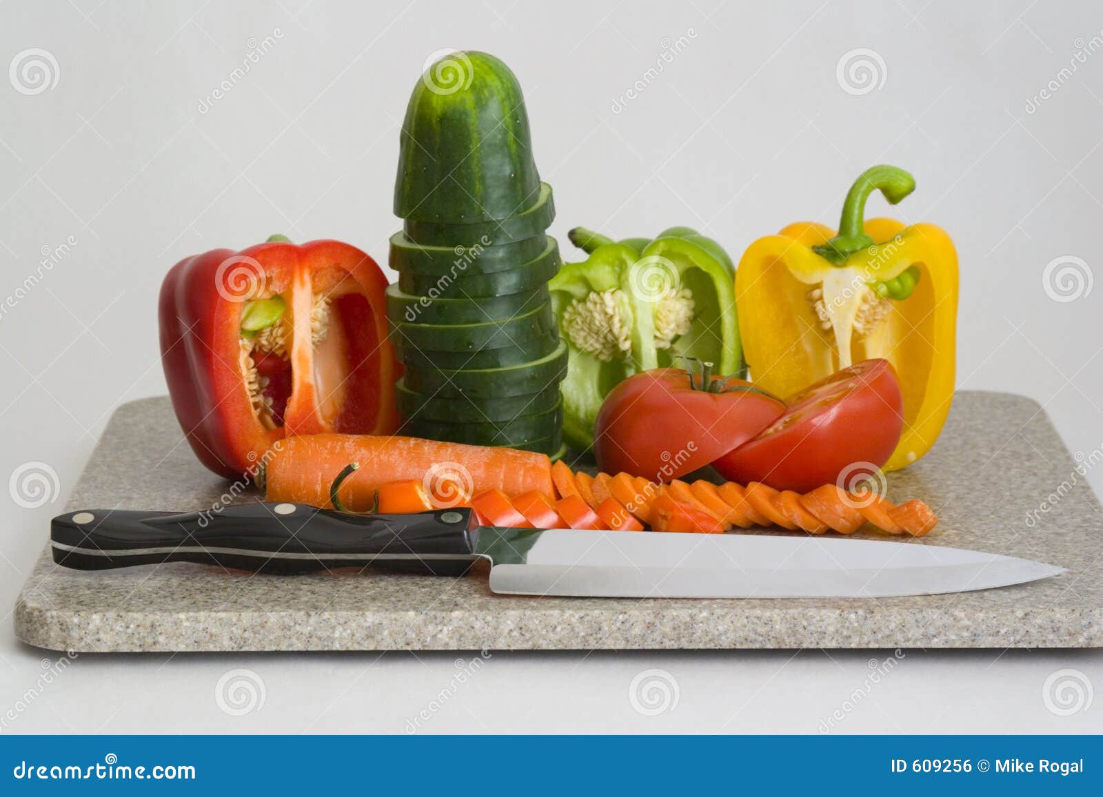 Cut vegetables stock photo. Image of carved, sliced, peppers - 609256