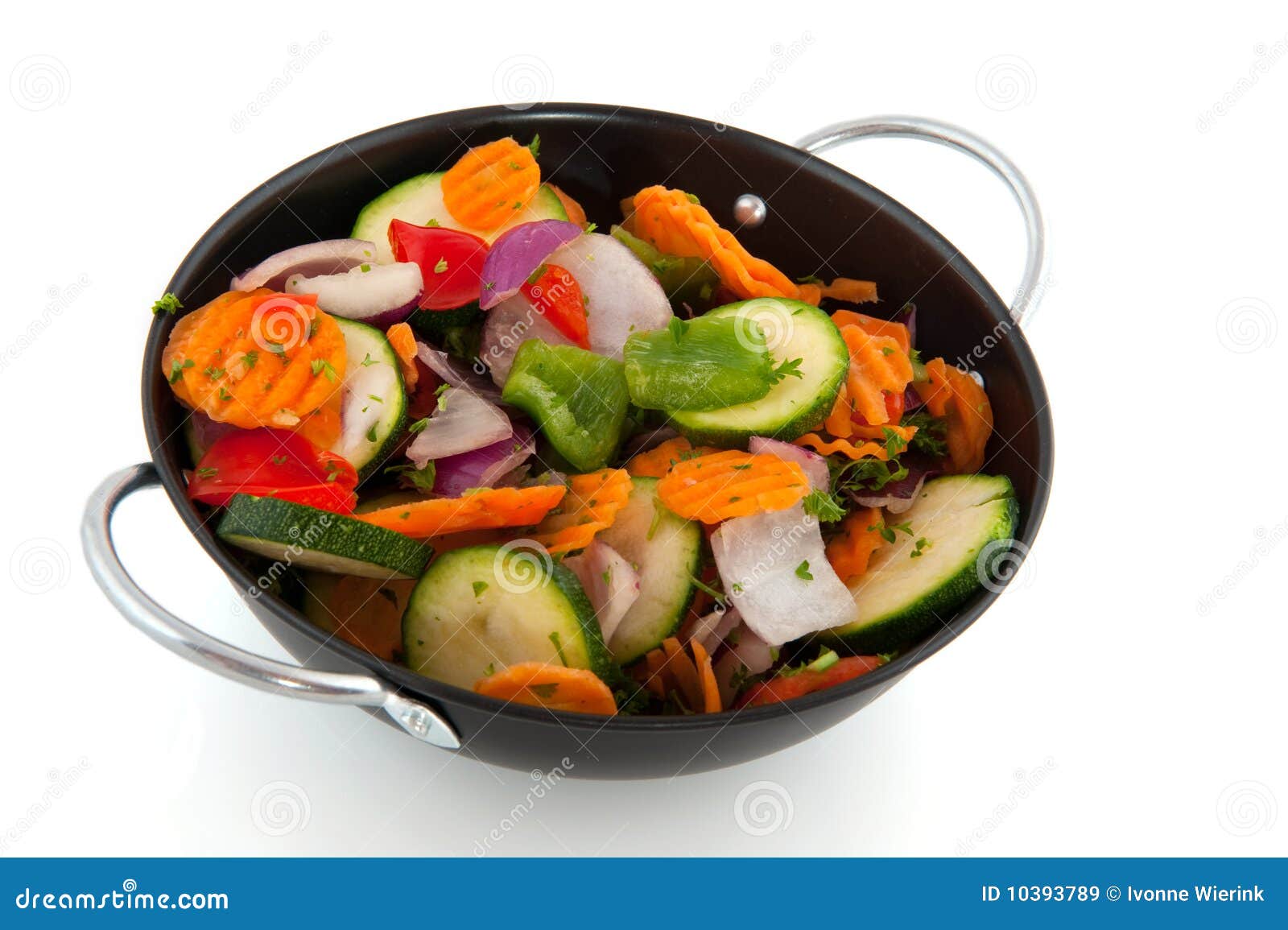 Cut Vegetables in a Frying Pan Stock Image - Image of diversity ...