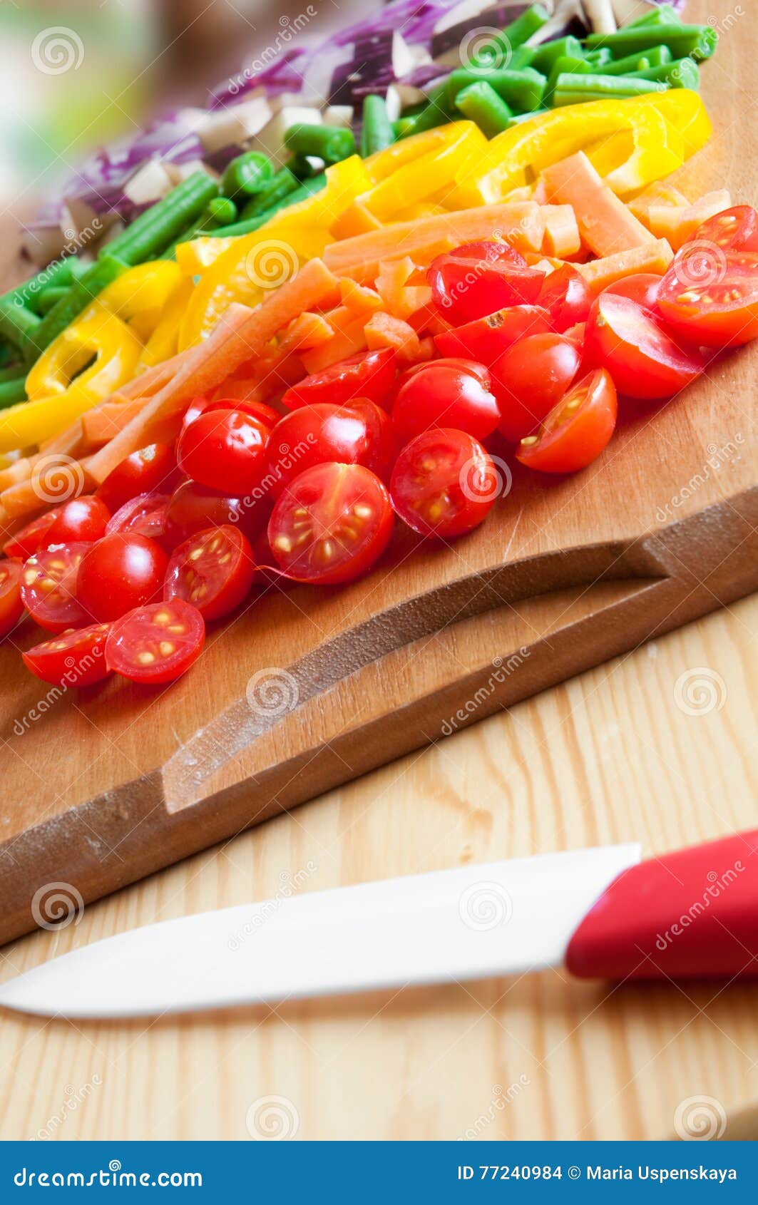Cut vegetables stock photo. Image of tomato, eggplant - 77240984