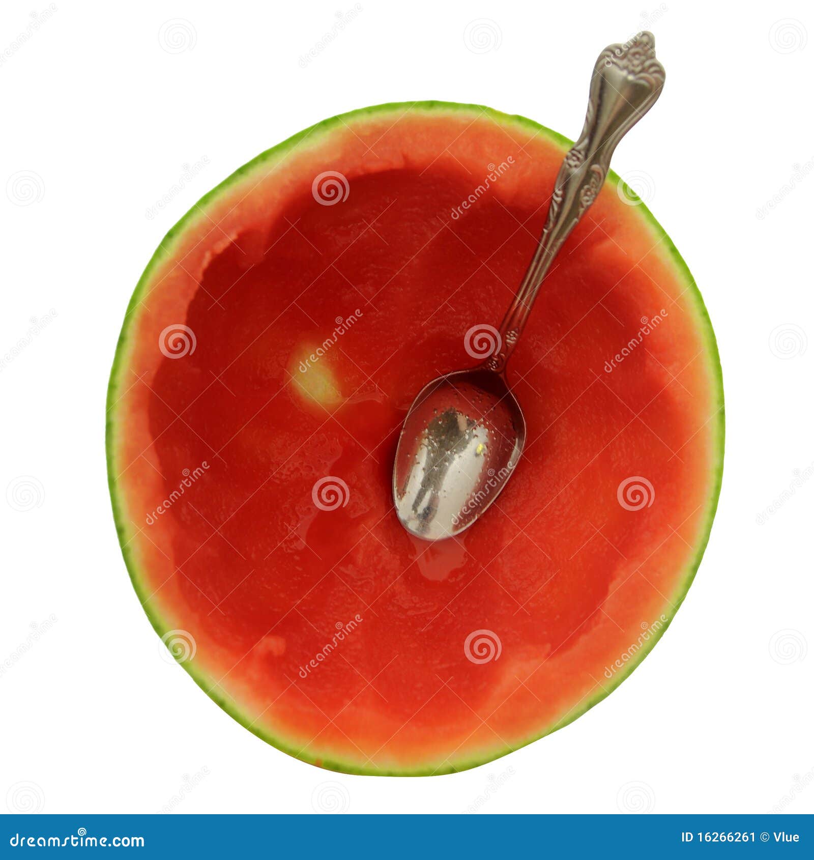 Cut watermelon with spoon stock image. Image of macro - 16266261