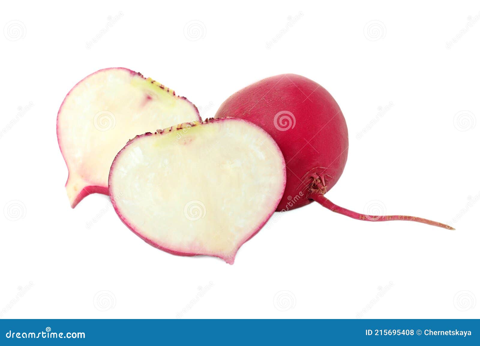 Cut and Whole Fresh Ripe Turnips on White Background Stock Photo ...