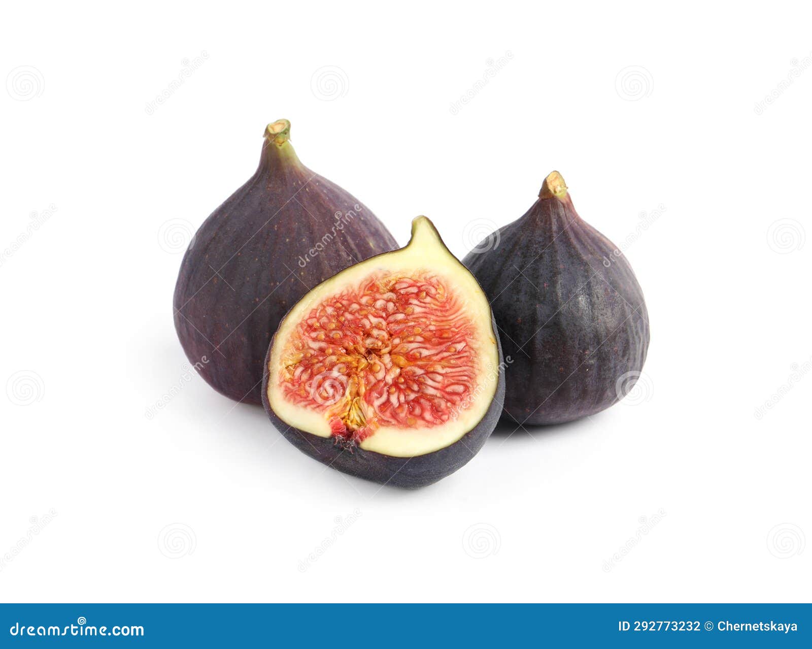 Cut and Whole Ripe Figs Isolated on White Stock Photo - Image of fruit ...