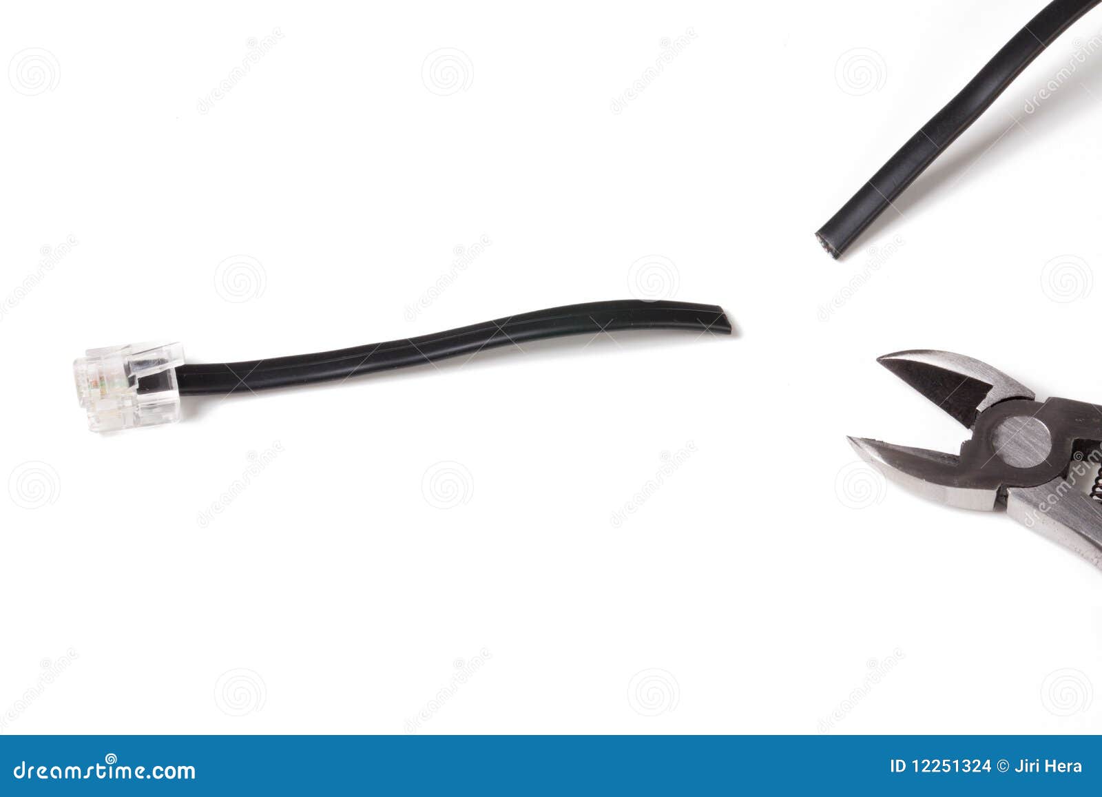 Cut wire cable stock photo. Image of abstract, macro - 12251324