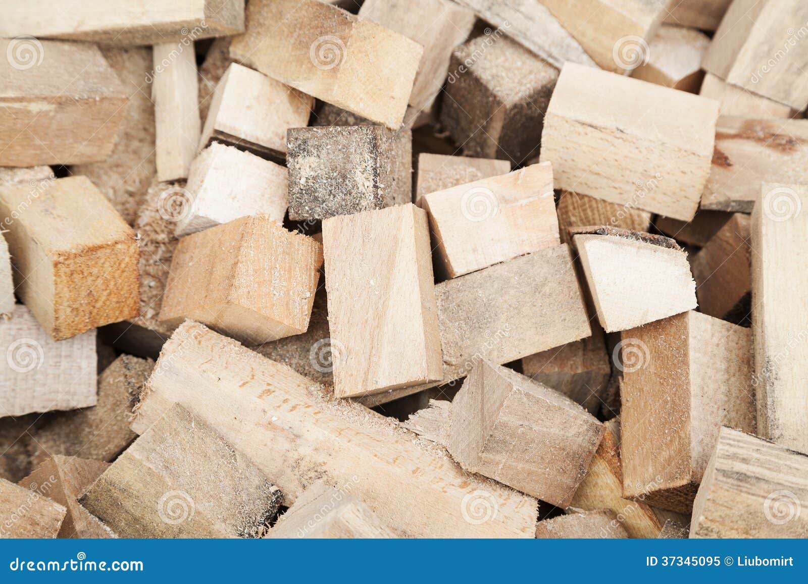 Cut wooden blocks stock image. Image of cubic, blocks - 37345095