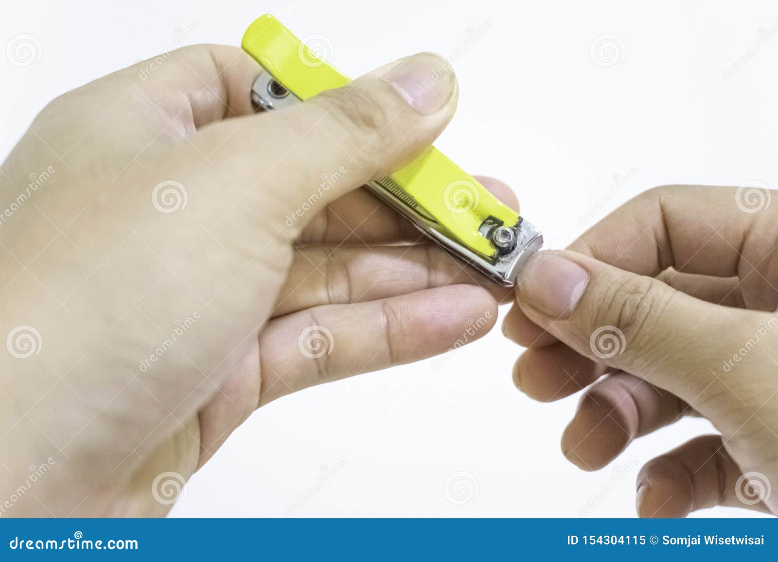 Cut the Right Finger Nails Manually Stock Image - Image of human, good ...