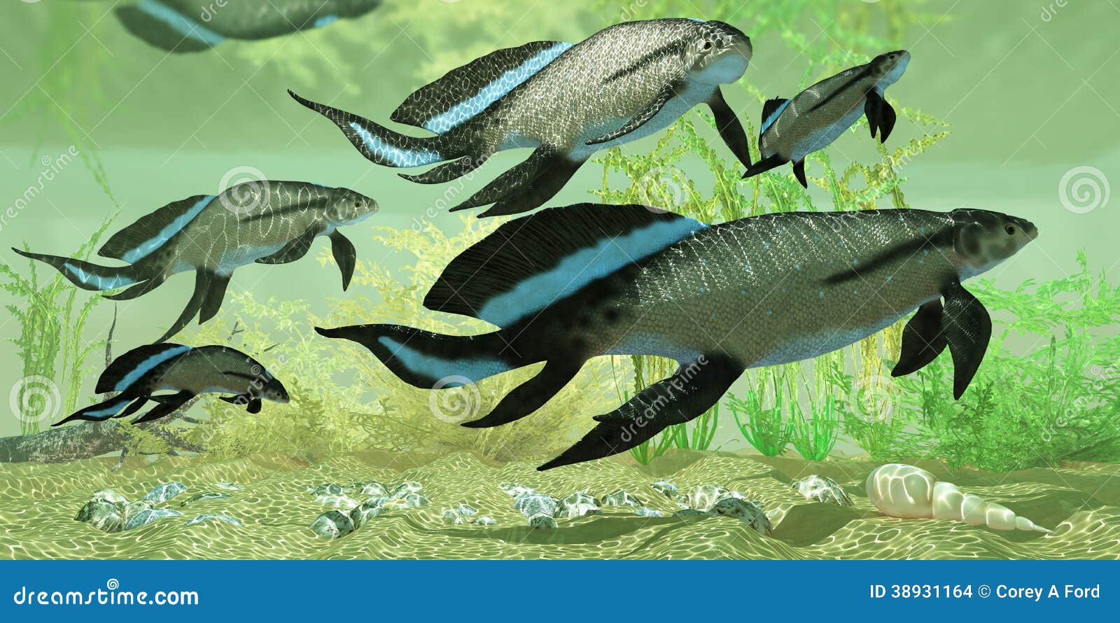 Cuta De Scaumenacia En El Estuario Stock de ilustración - Ilustración ...