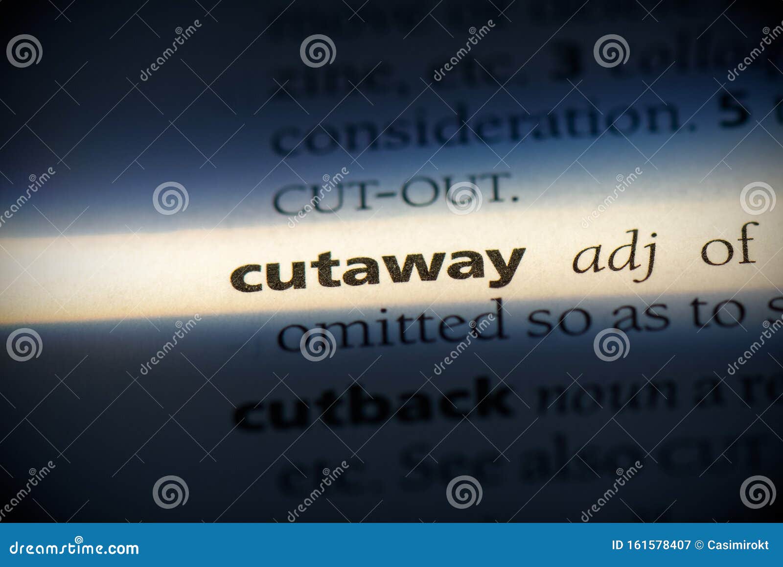 Cutaway stock image. Image of learn, focus, text, definition - 161578407