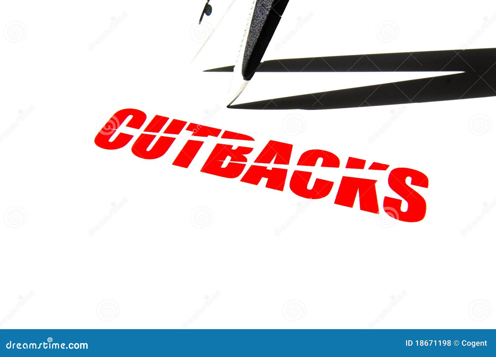 Cutbacks stock photo. Image of cutting, business, downsizing - 18671198