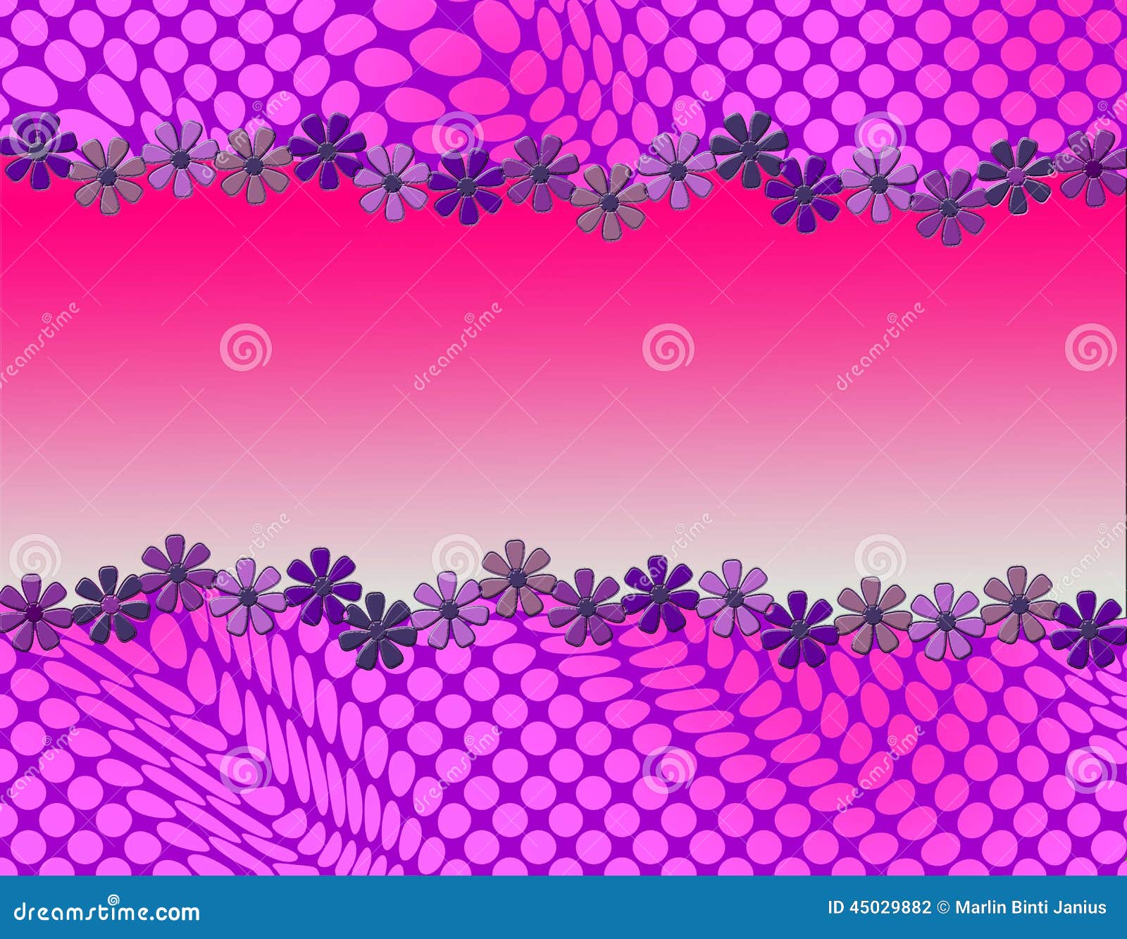 Cute Abstract Design with Daisy Framing Stock Illustration ...
