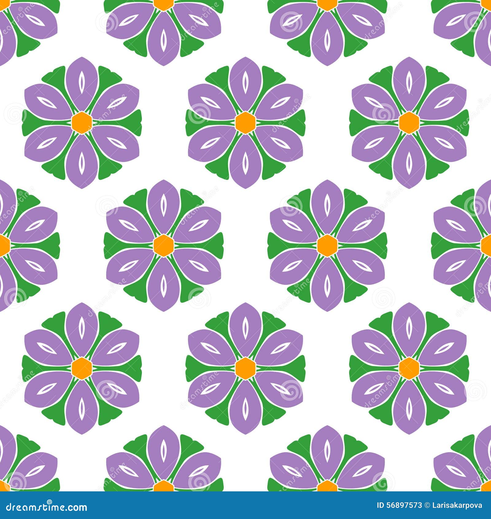 Cute Abstract Flower Feminine Pattern Textiles Stock Illustration ...