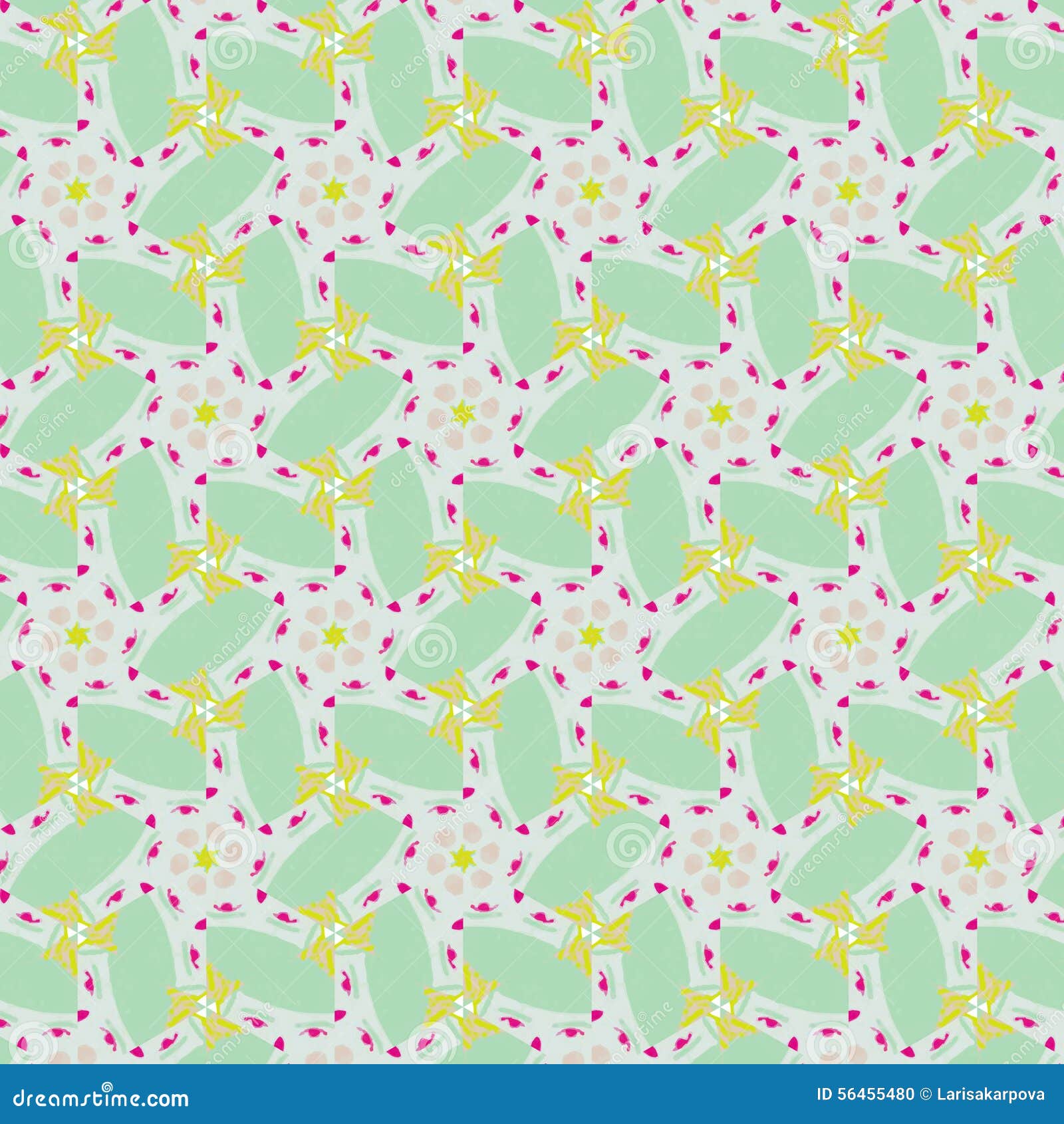 Cute Abstract Neon Feminine Pattern for Textiles Stock Illustration ...