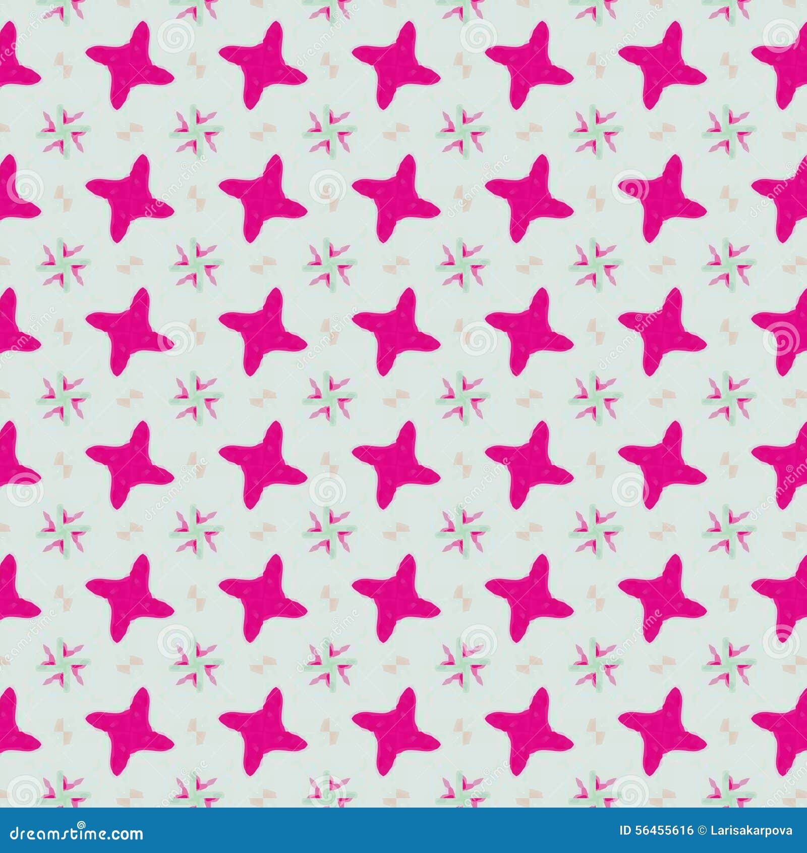 Cute Abstract Neon Feminine Pattern for Textiles Stock Illustration ...