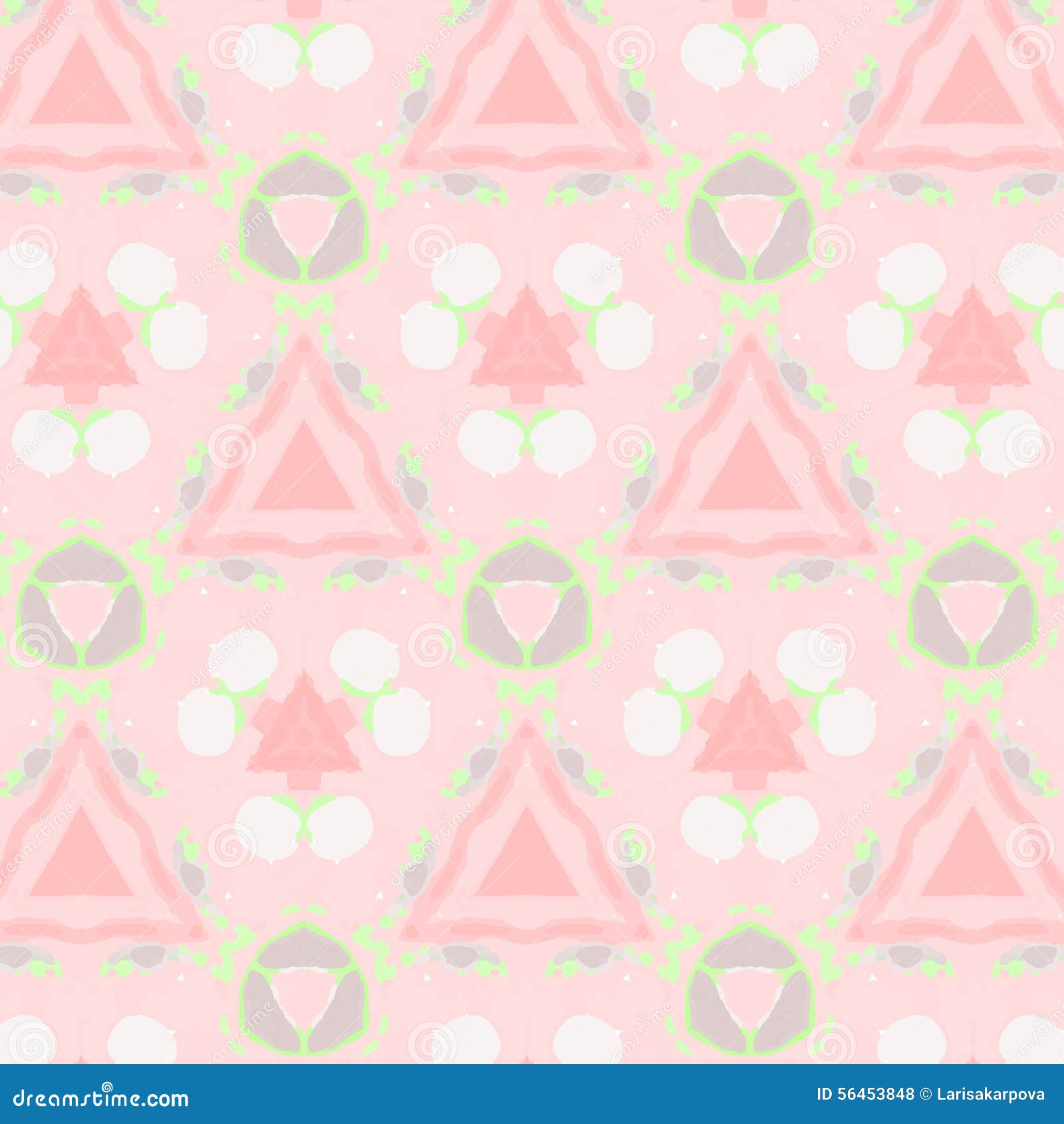 Cute Abstract Pink Feminine Pattern Textiles Stock Illustration ...