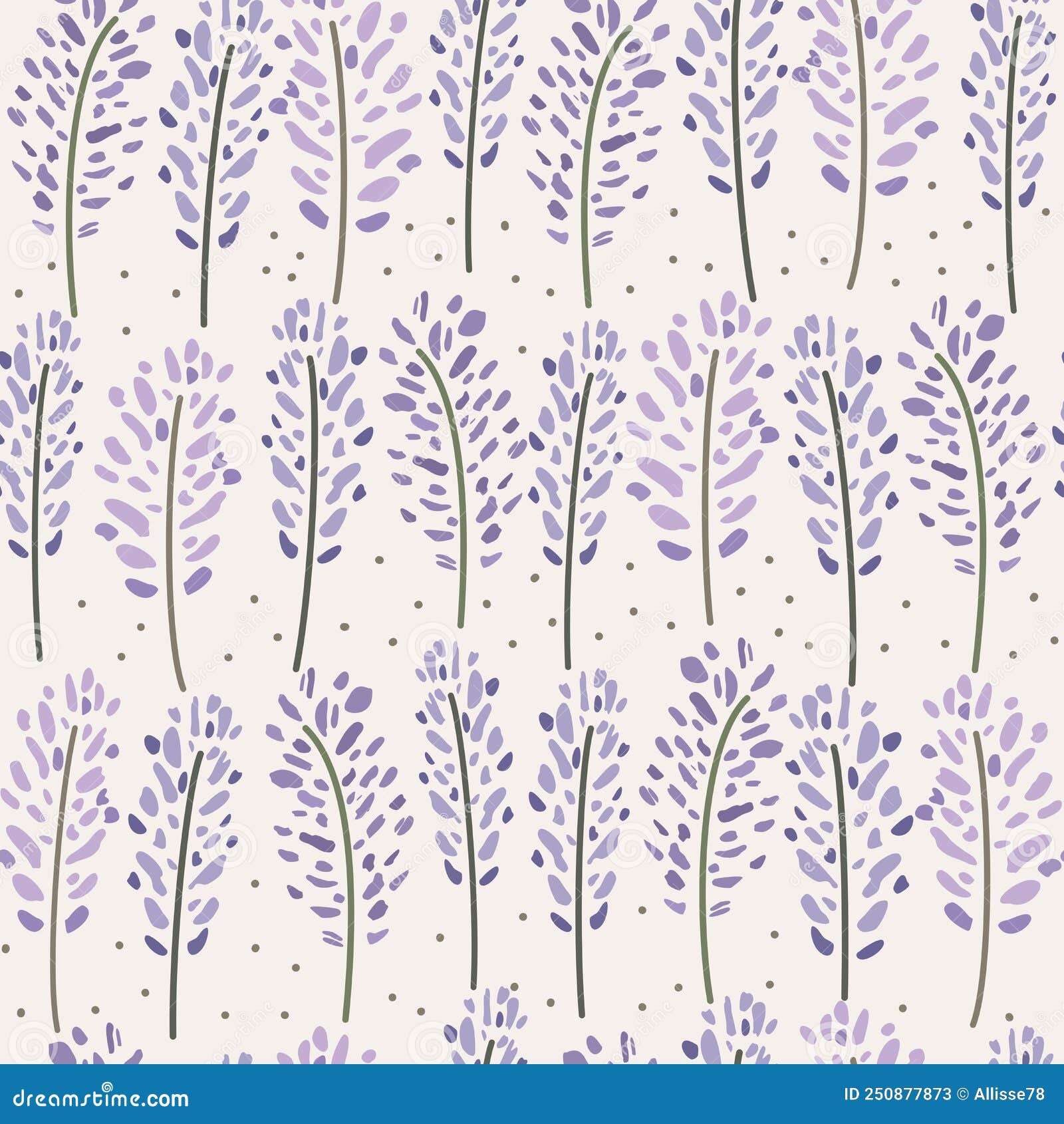 Cute Abstract Romantic Floral Seamless Vector Pattern Background ...