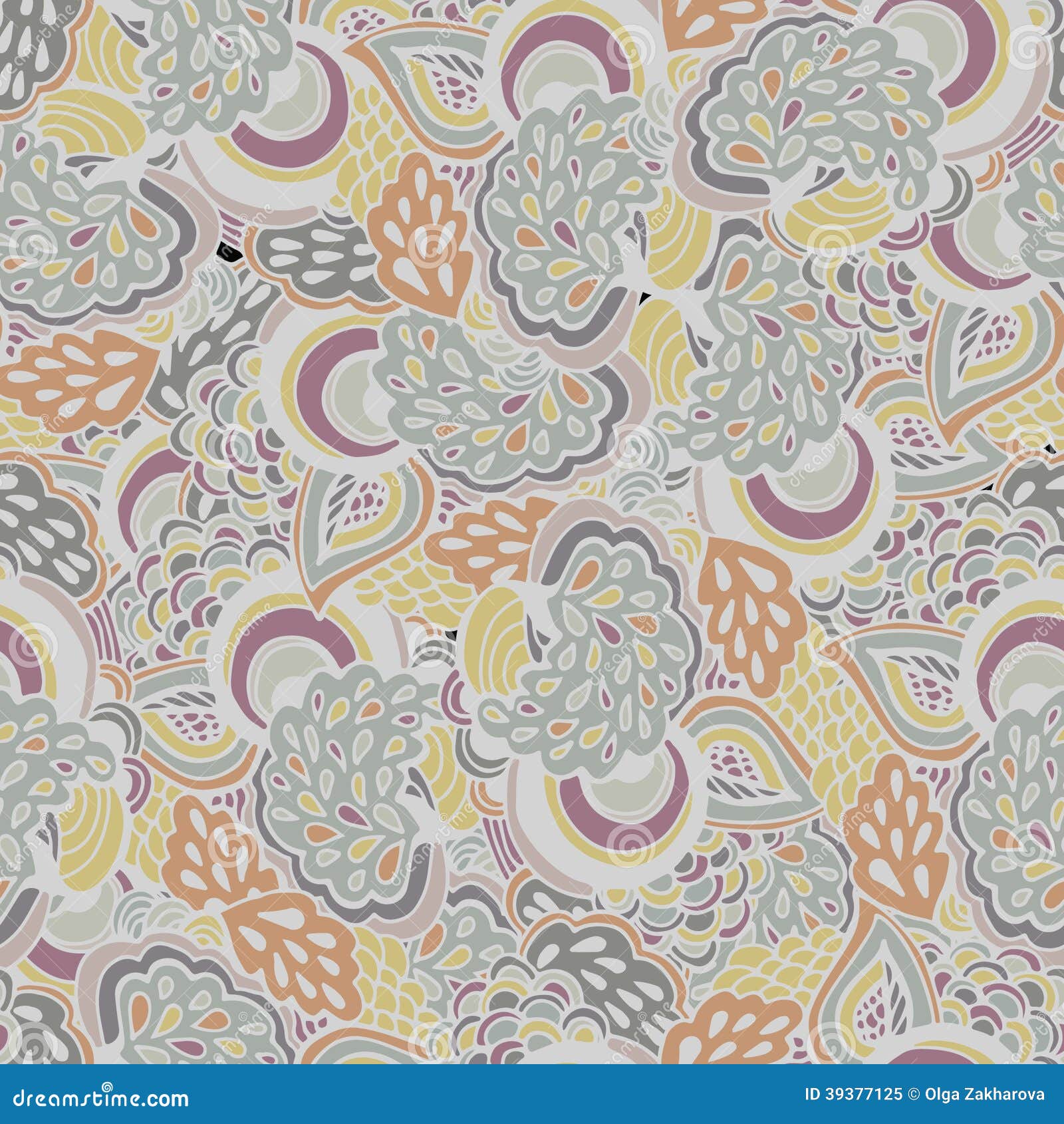 Cute Abstract Seamless Pattern Stock Vector - Illustration of element ...