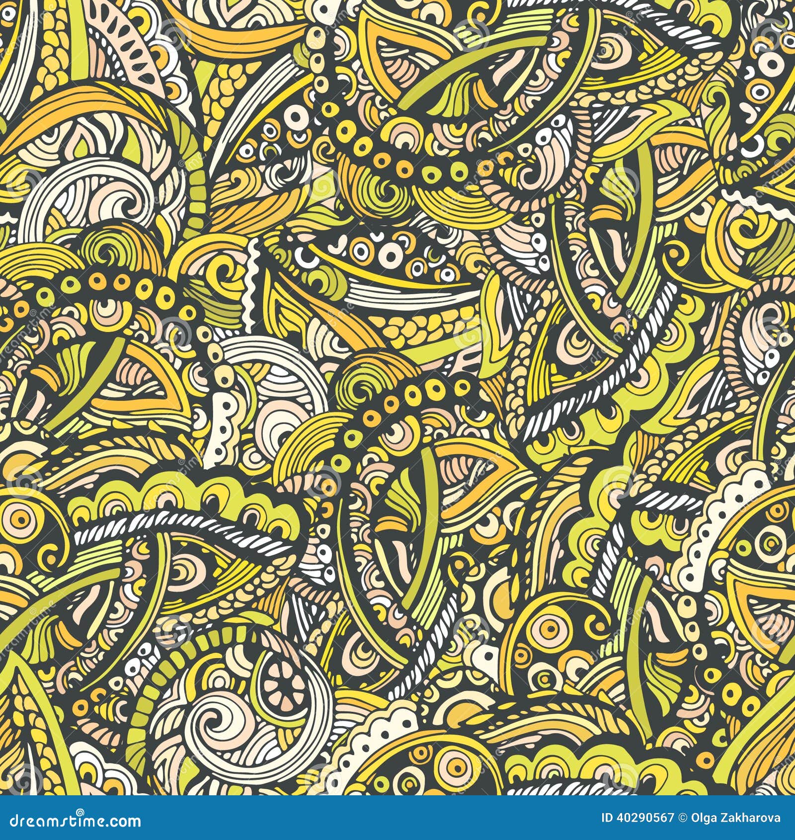 Cute Abstract Seamless Pattern Stock Vector - Illustration of cute ...