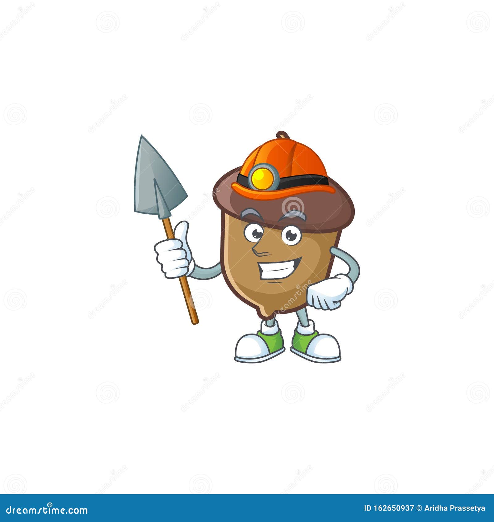 Cute Acorn Characters Set With Different Emitions Vector Illustration ...