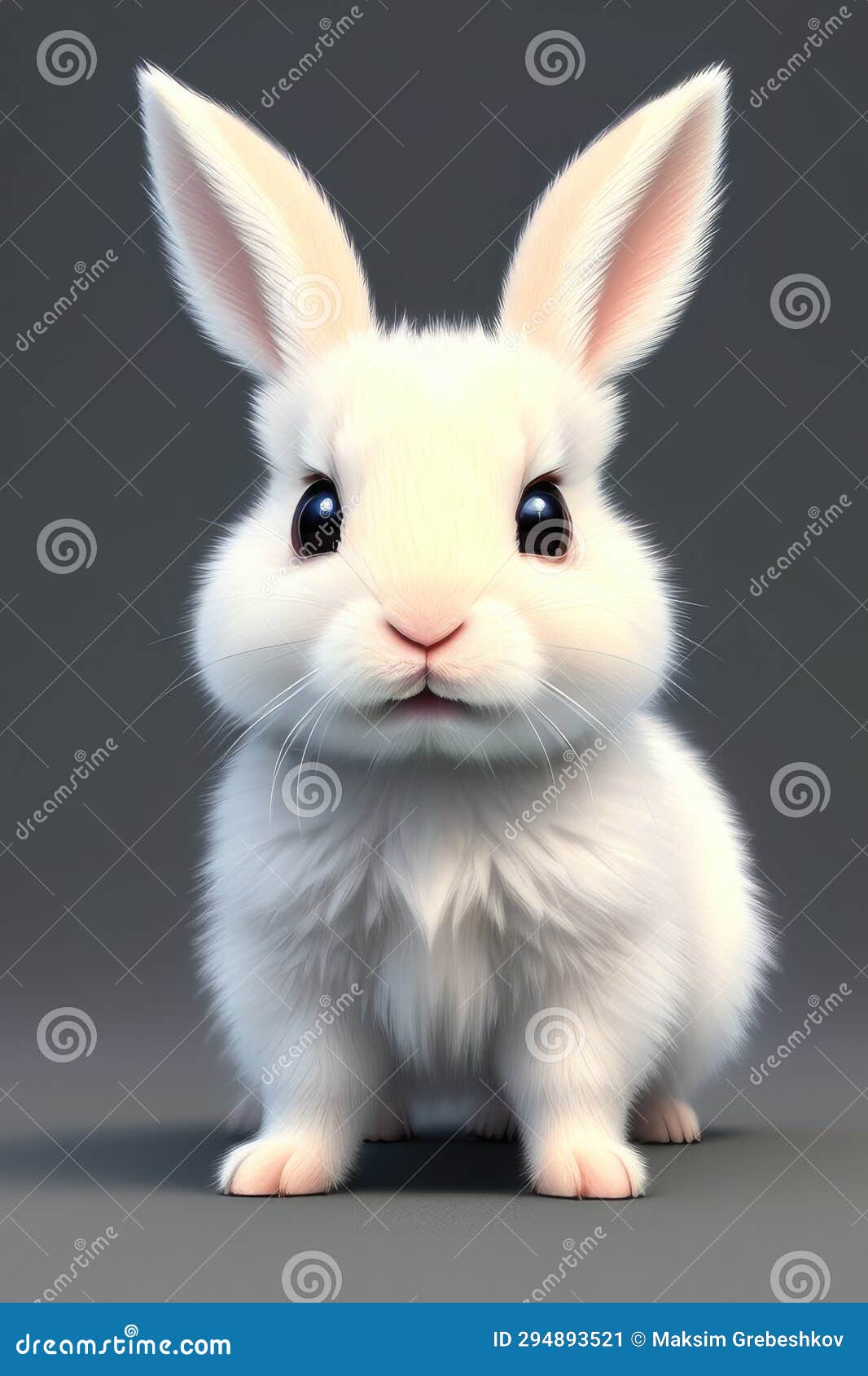 Cute Adorable Little Rabbit Cub, Generative AI Stock Illustration ...