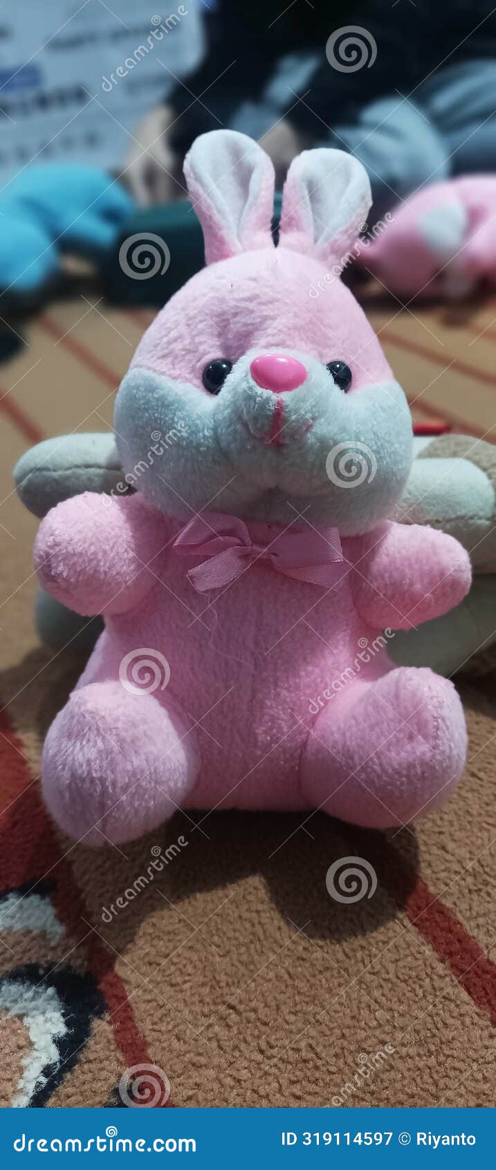 Cute and Adorable Pink Rabbit Doll Stock Image - Image of pink ...