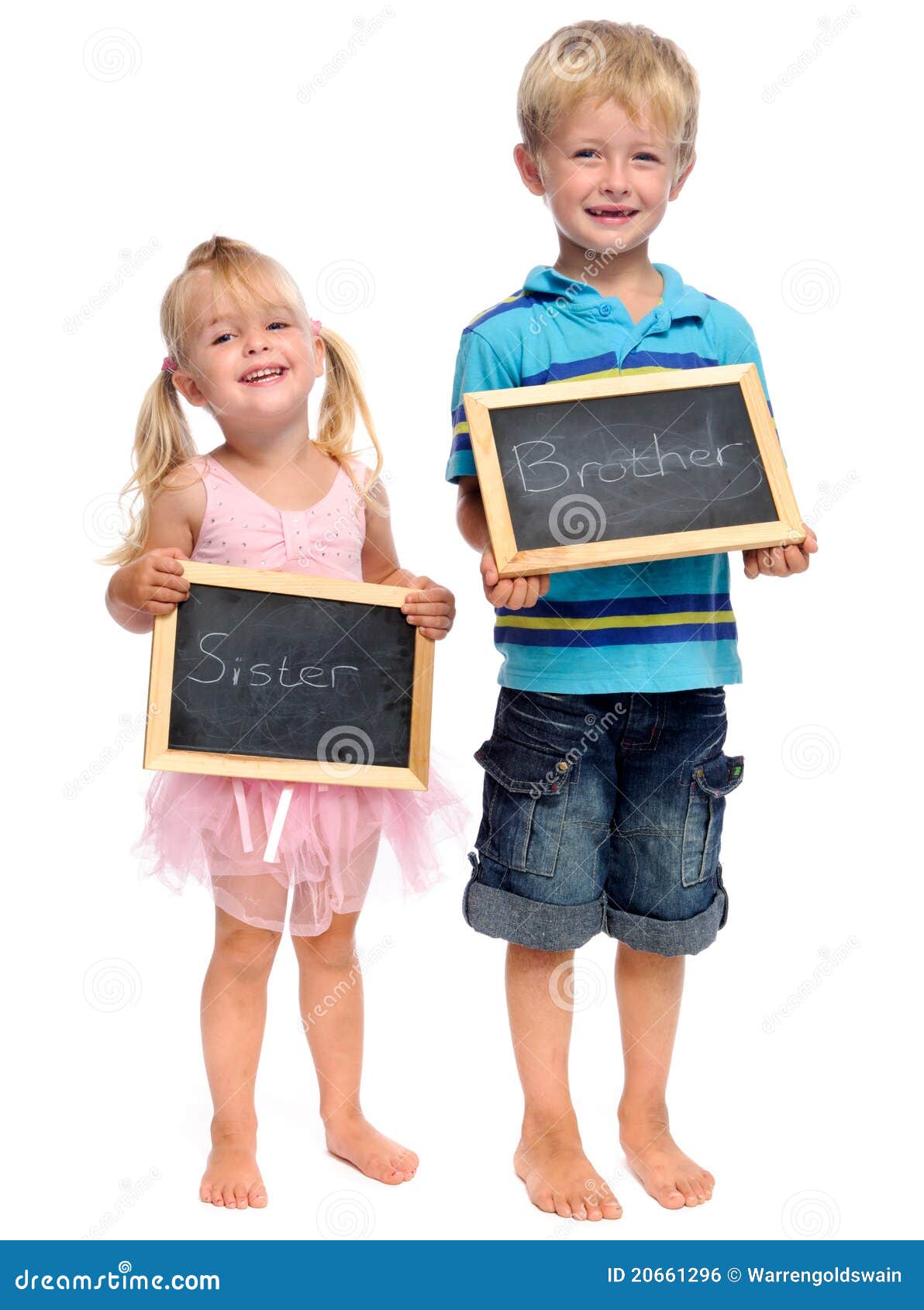Cute Adorable Siblings in Studio Stock Photo - Image of family, little ...