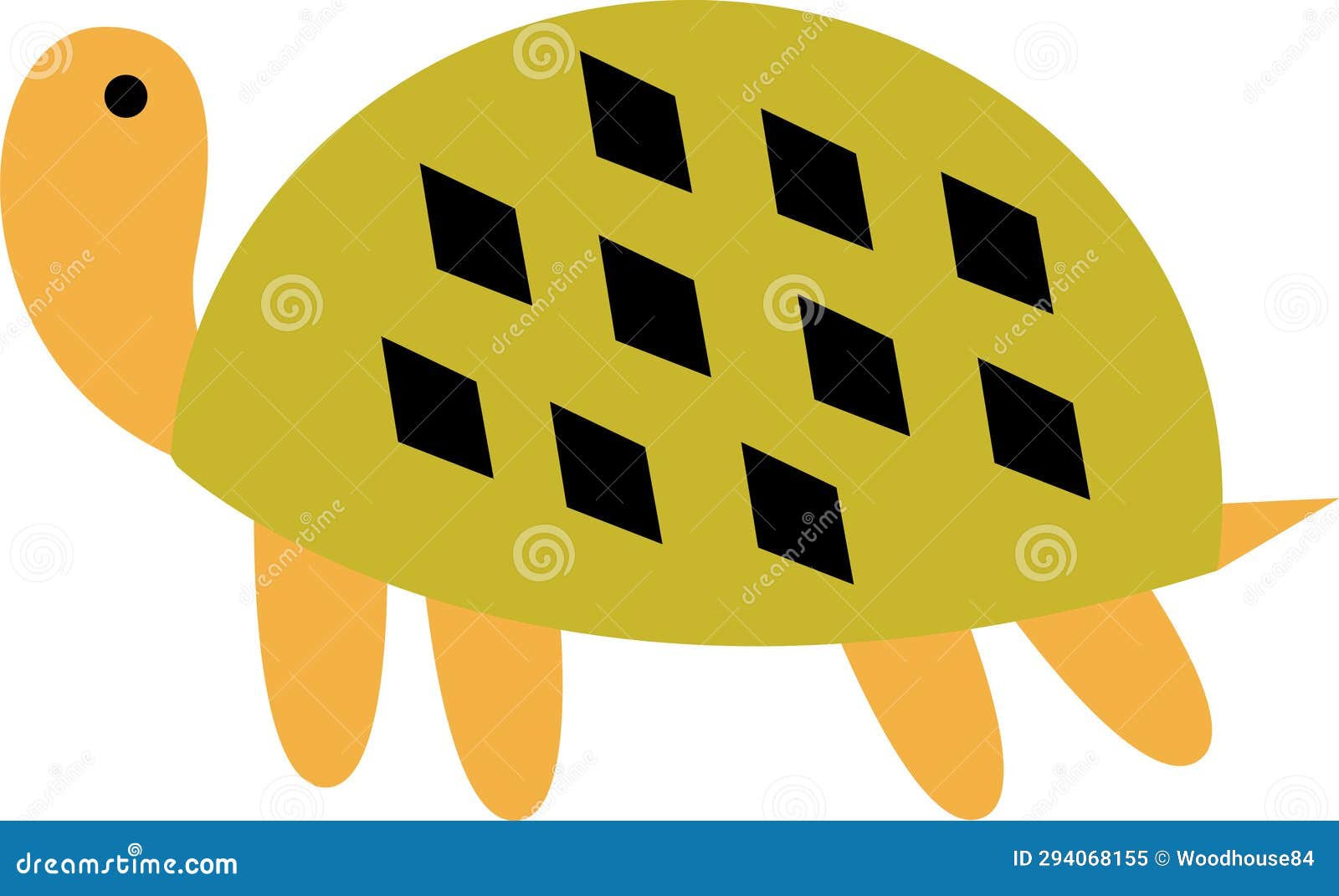 Cute Africa Safari Turtle stock vector. Illustration of animal - 294068155