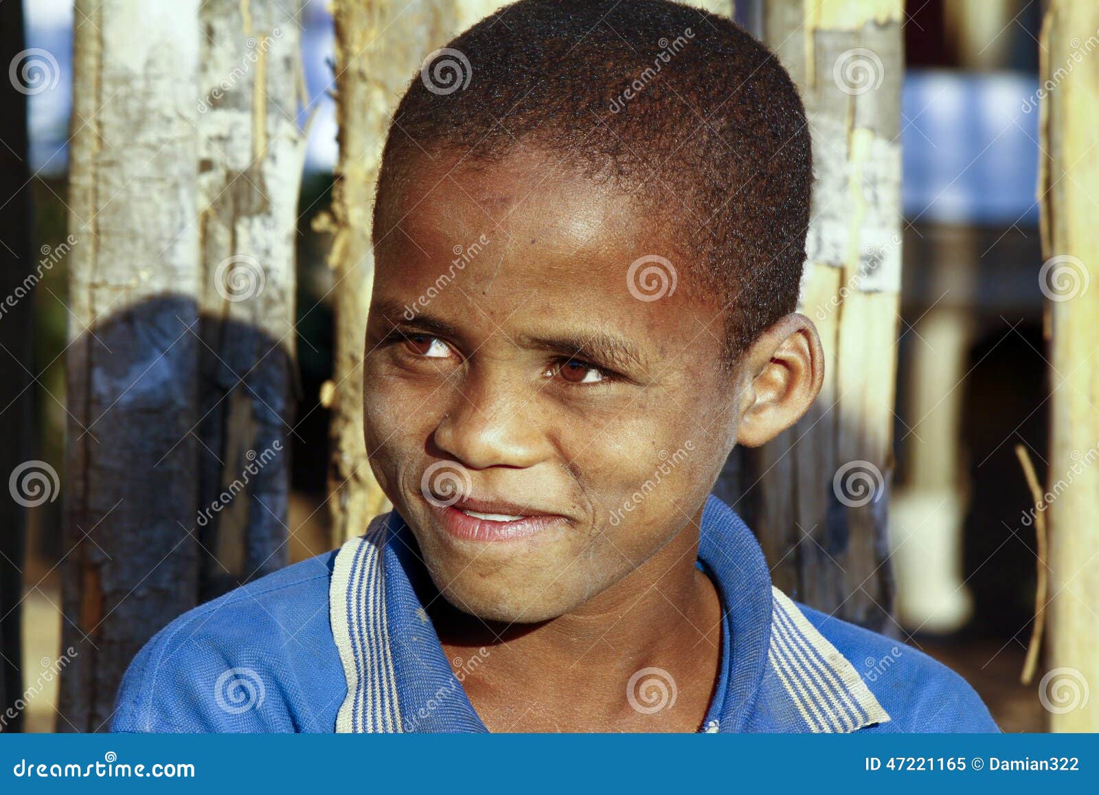 Cute African Boy with Beautiful Smile Stock Image - Image of look ...