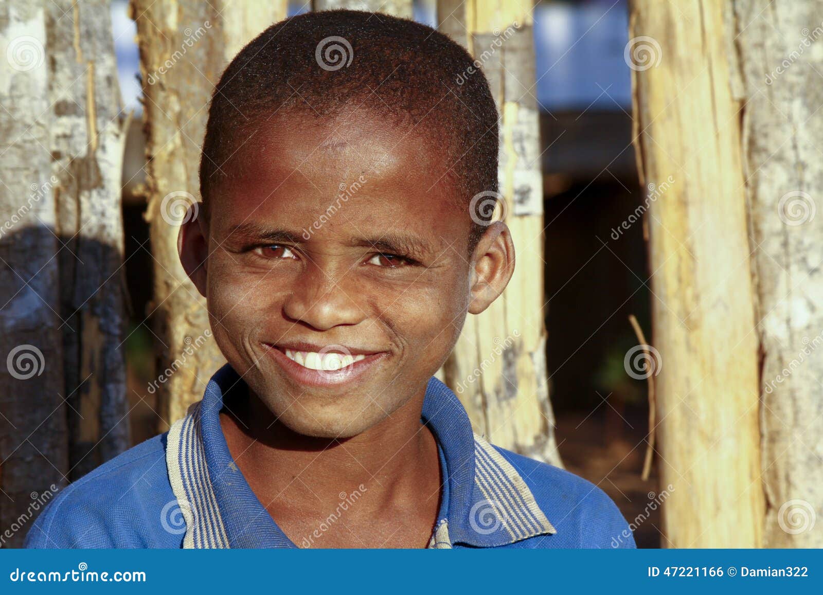Cute African Boy with Beautiful Smile Stock Photo - Image of innocence ...