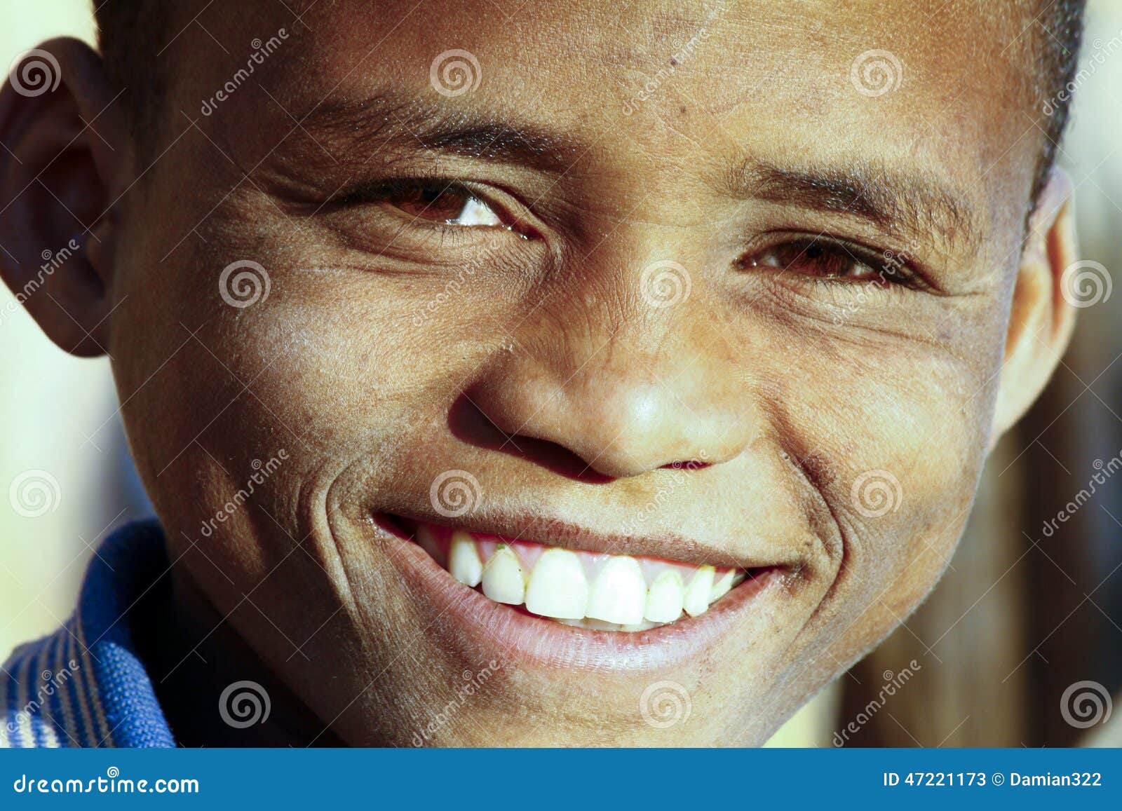 Cute African Boy with Beautiful Smile Stock Image - Image of african ...