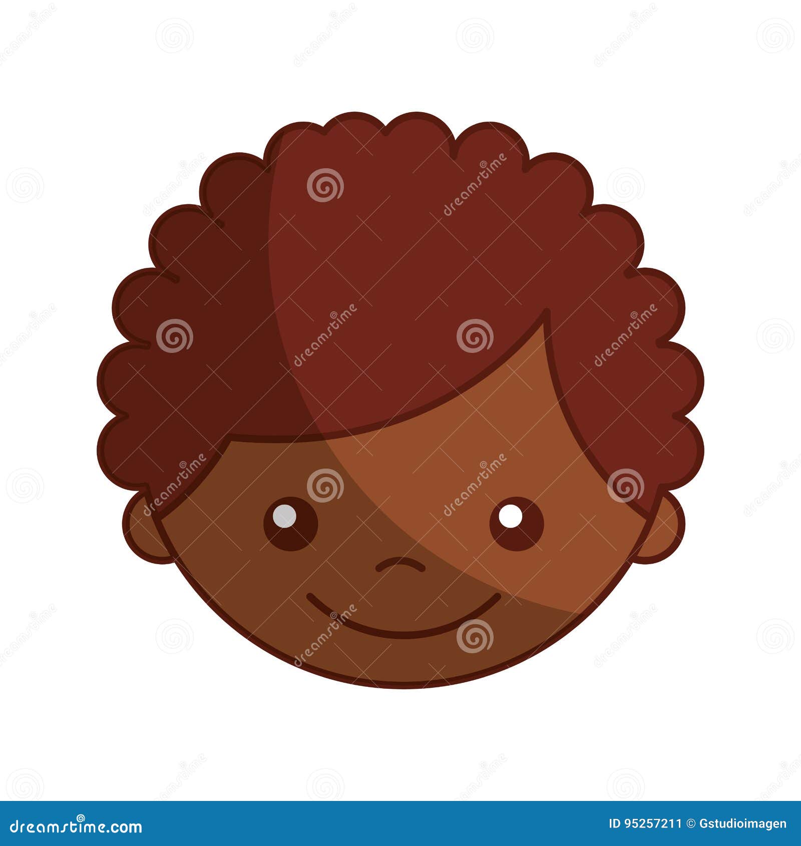 Cute African Boy Character Icon Stock Vector - Illustration of male ...