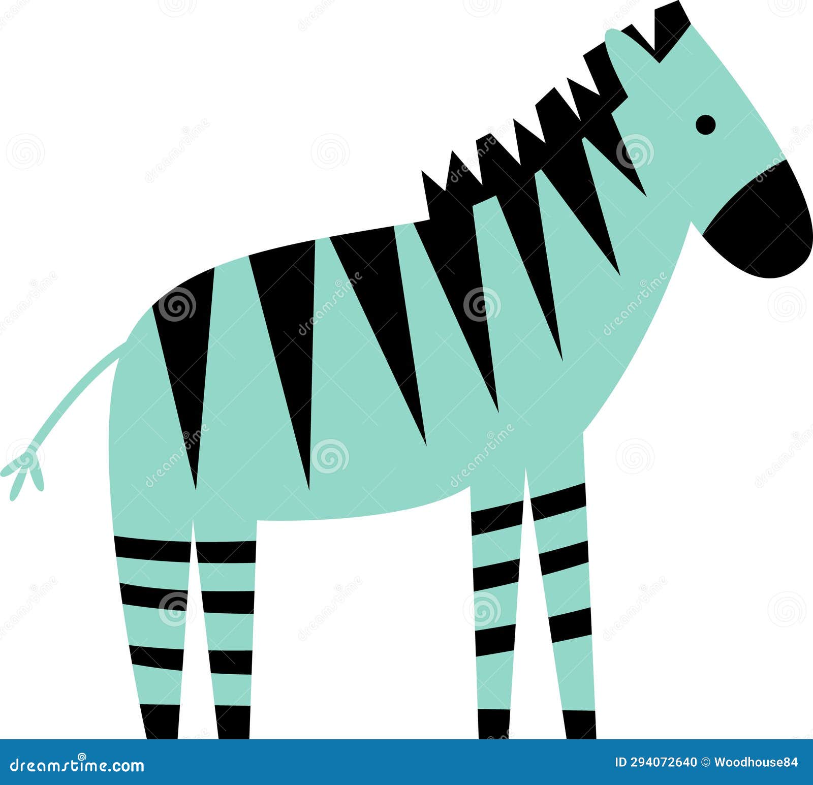 Cute African Safari Zebra stock vector. Illustration of african - 294072640