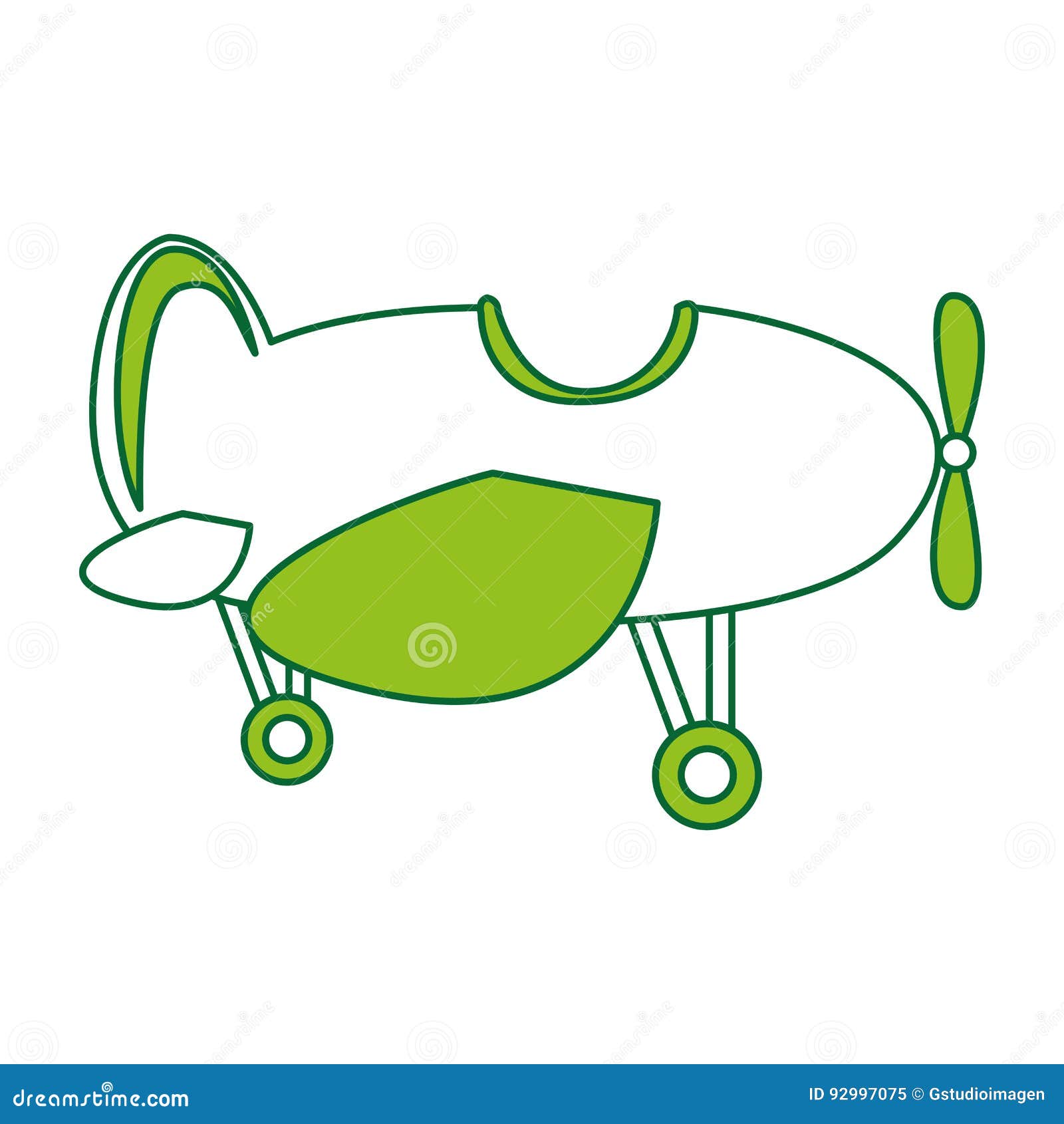 Cute airplane flying icon stock vector. Illustration of aerospace ...