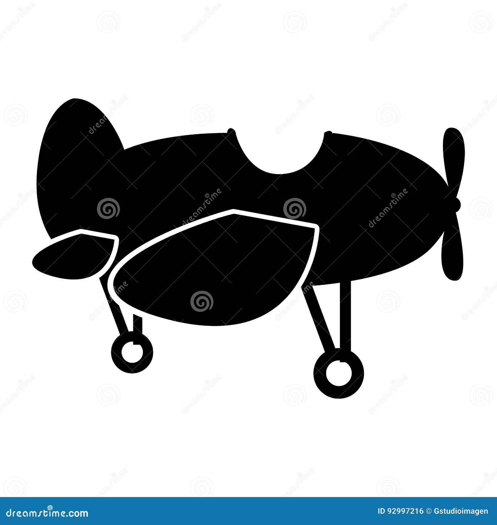 Cute airplane flying icon stock vector. Illustration of creativity ...