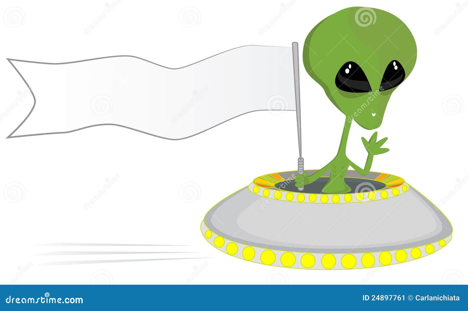 Cute alien stock vector. Illustration of copy, isolated - 24897761